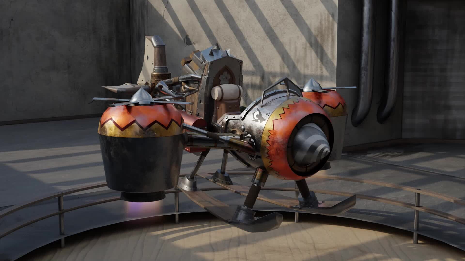 ArtStation - Turbo-Charged Flying Machine (Warcraft Remodel)