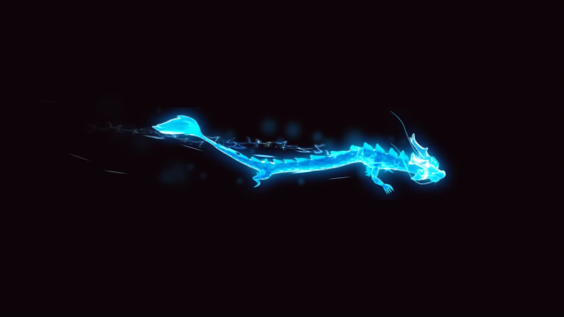 ArtStation - Electric Dragon 2d animation