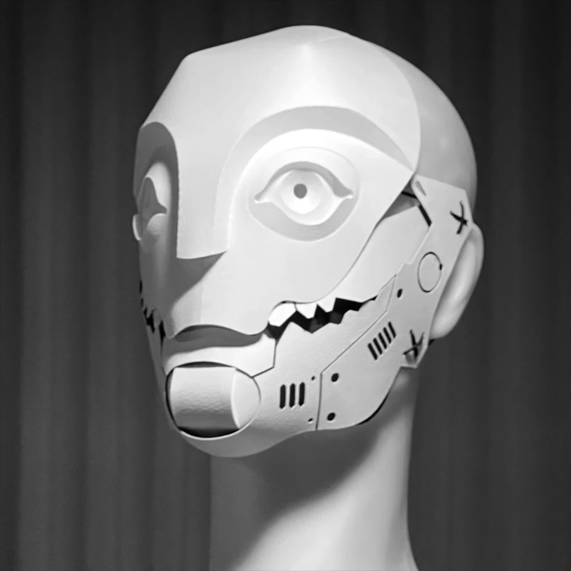 ArtStation - Combination of the "P3" mask and "cyber Face Plate" from ...