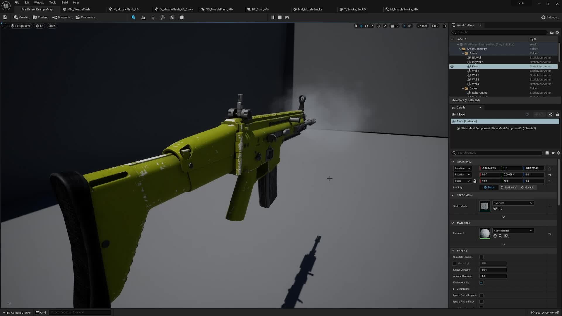 ArtStation - Gun firing effects