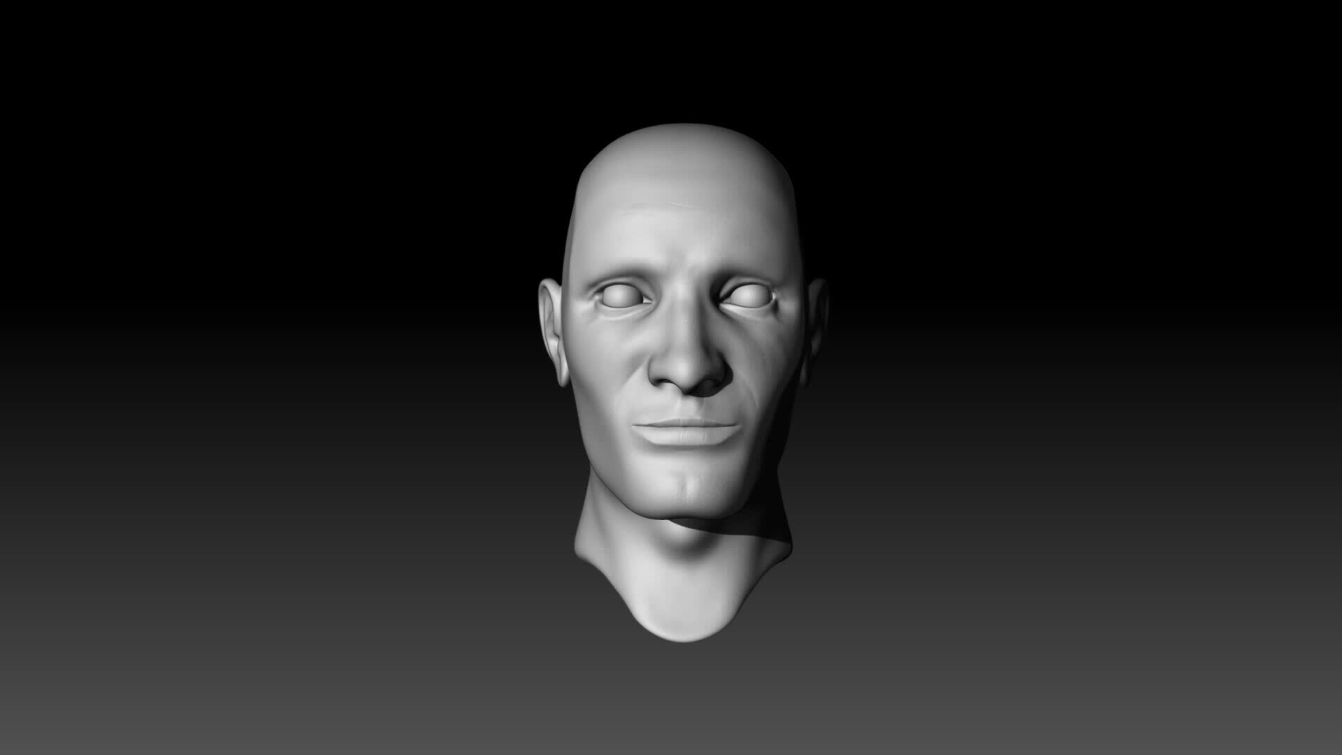 ArtStation - Viggo Mortensen Bust WIP