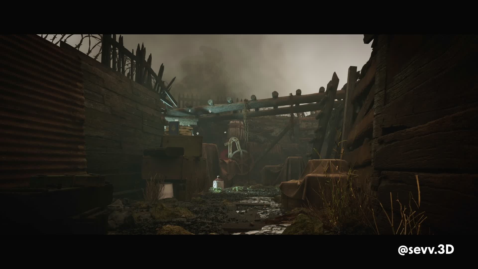 ArtStation - War Zone(Trench)