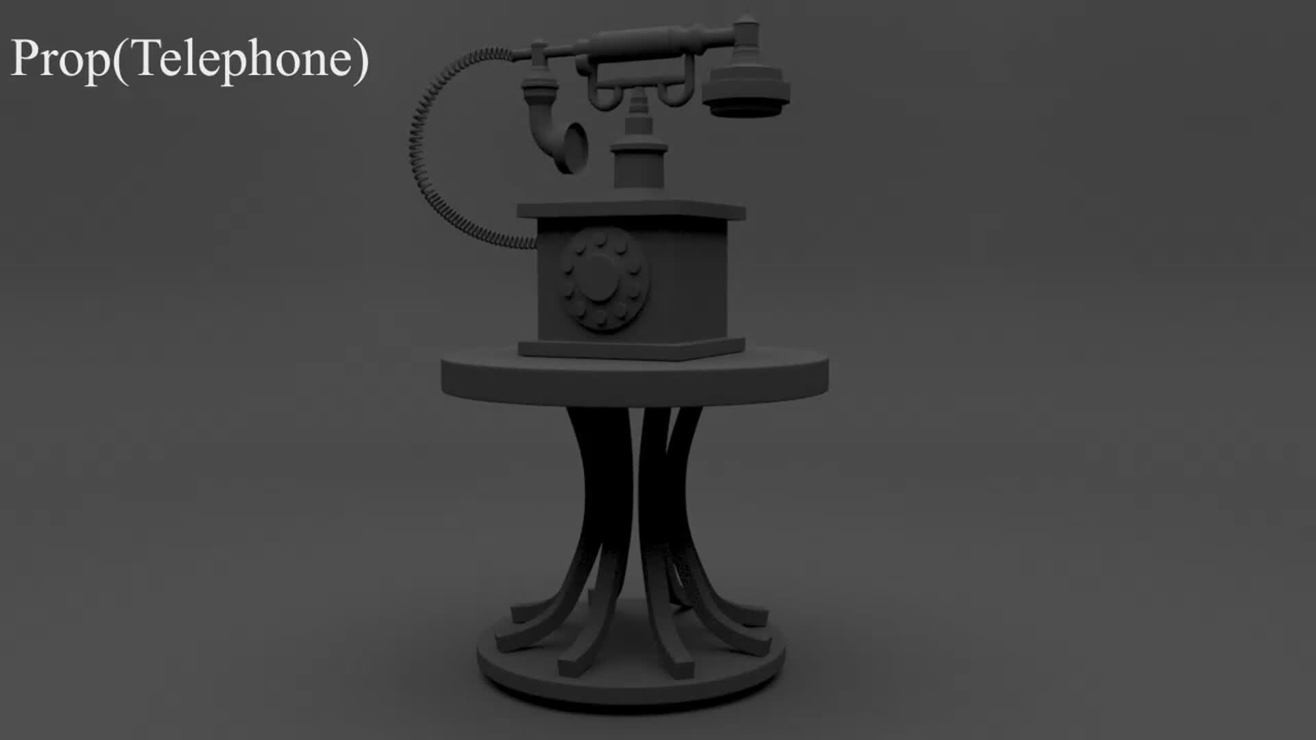 ArtStation - 3D vintage telephone