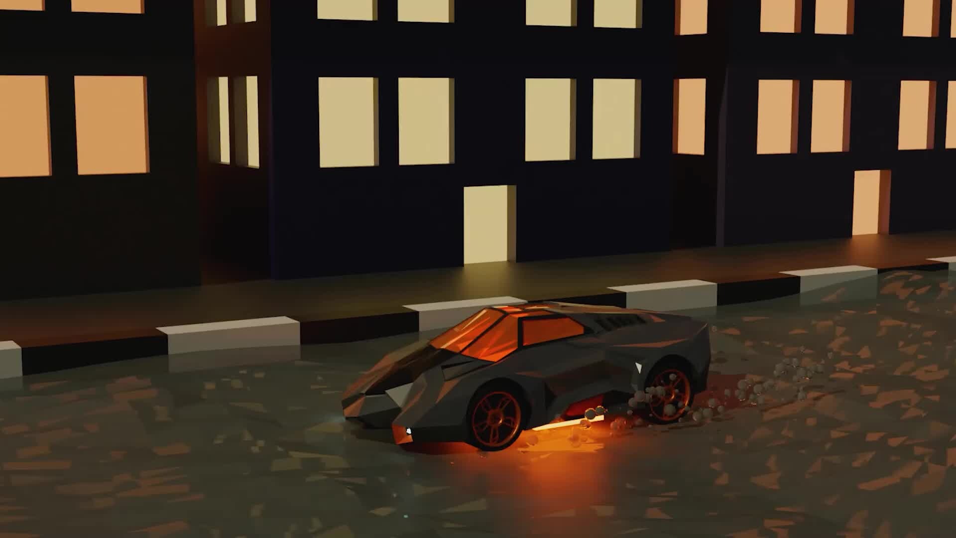 TN Palm - Loop Animation Lamborghini egoista