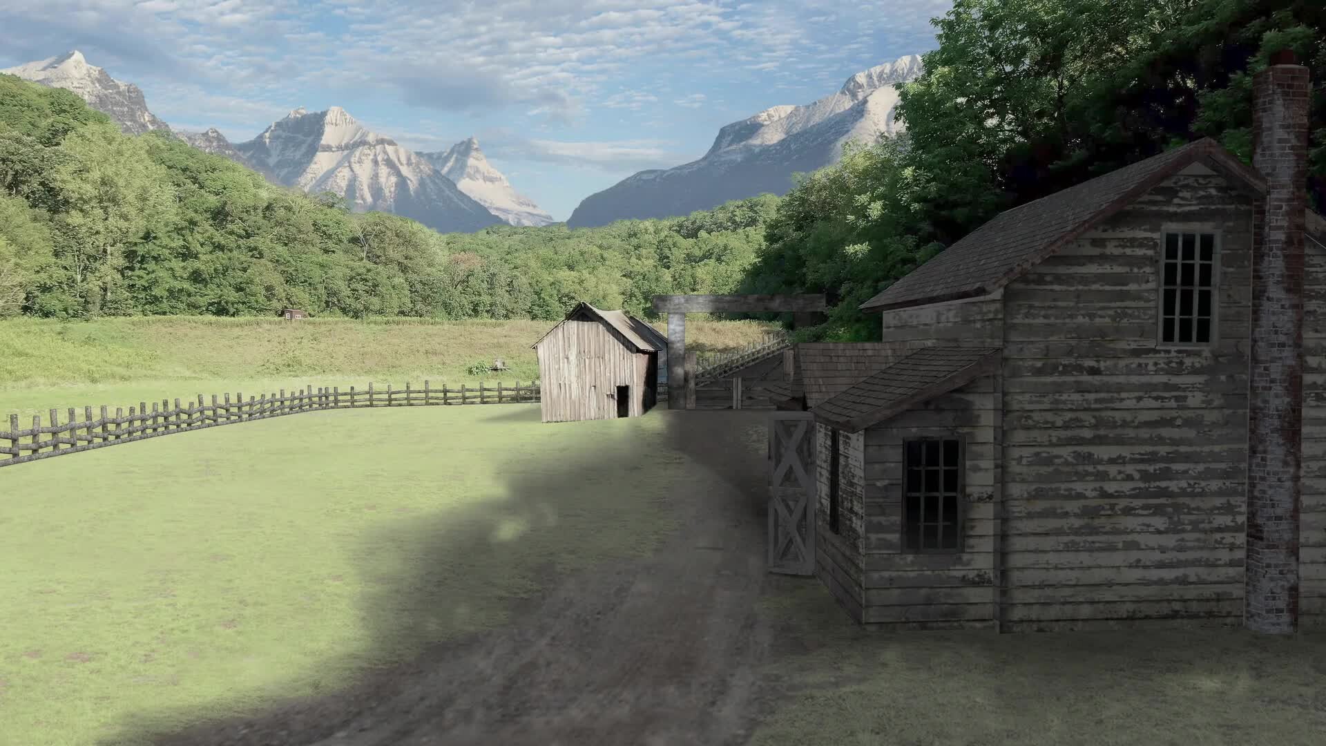 ArtStation - American farm scene