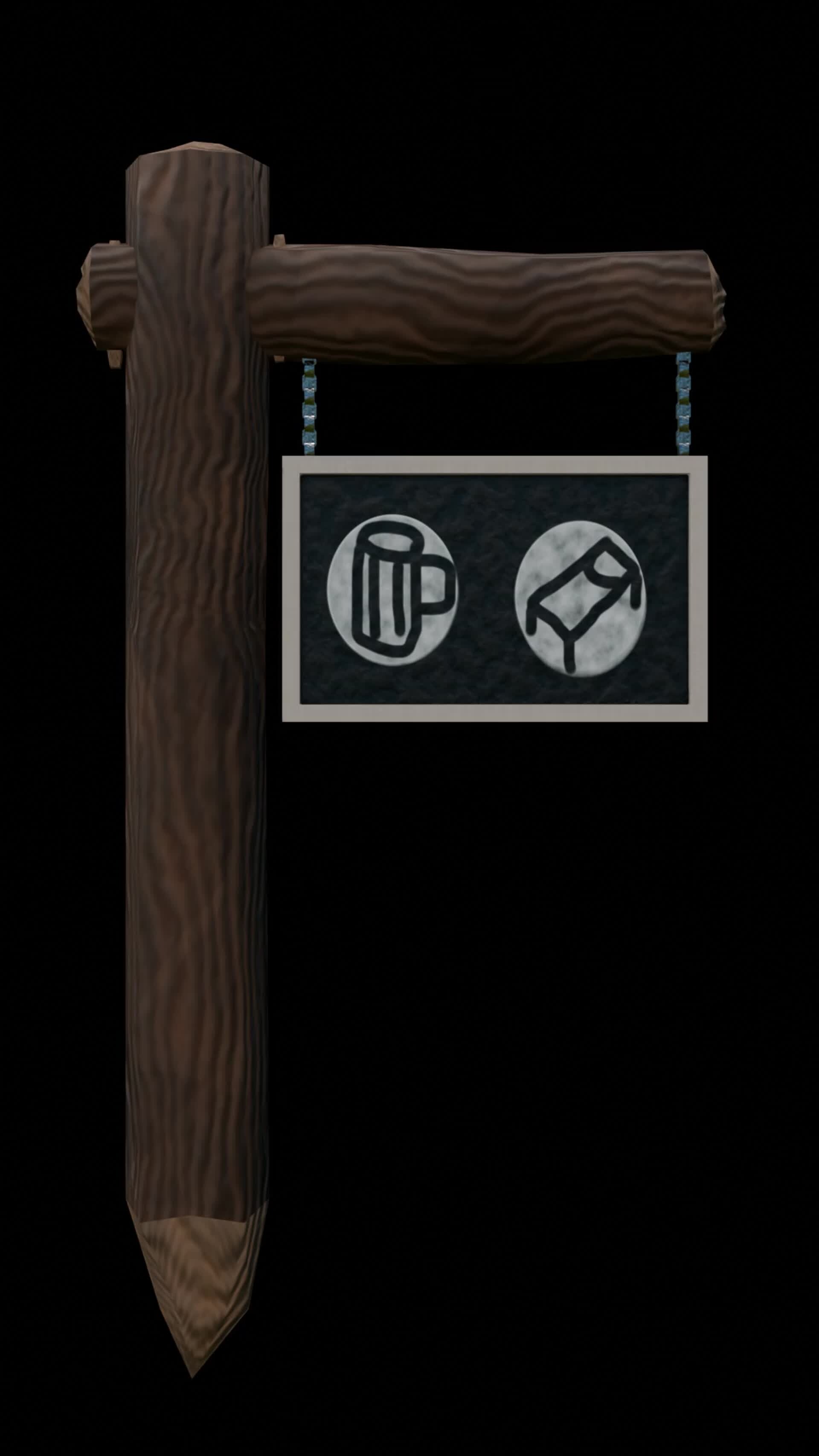 ArtStation - Low Poly Signpost