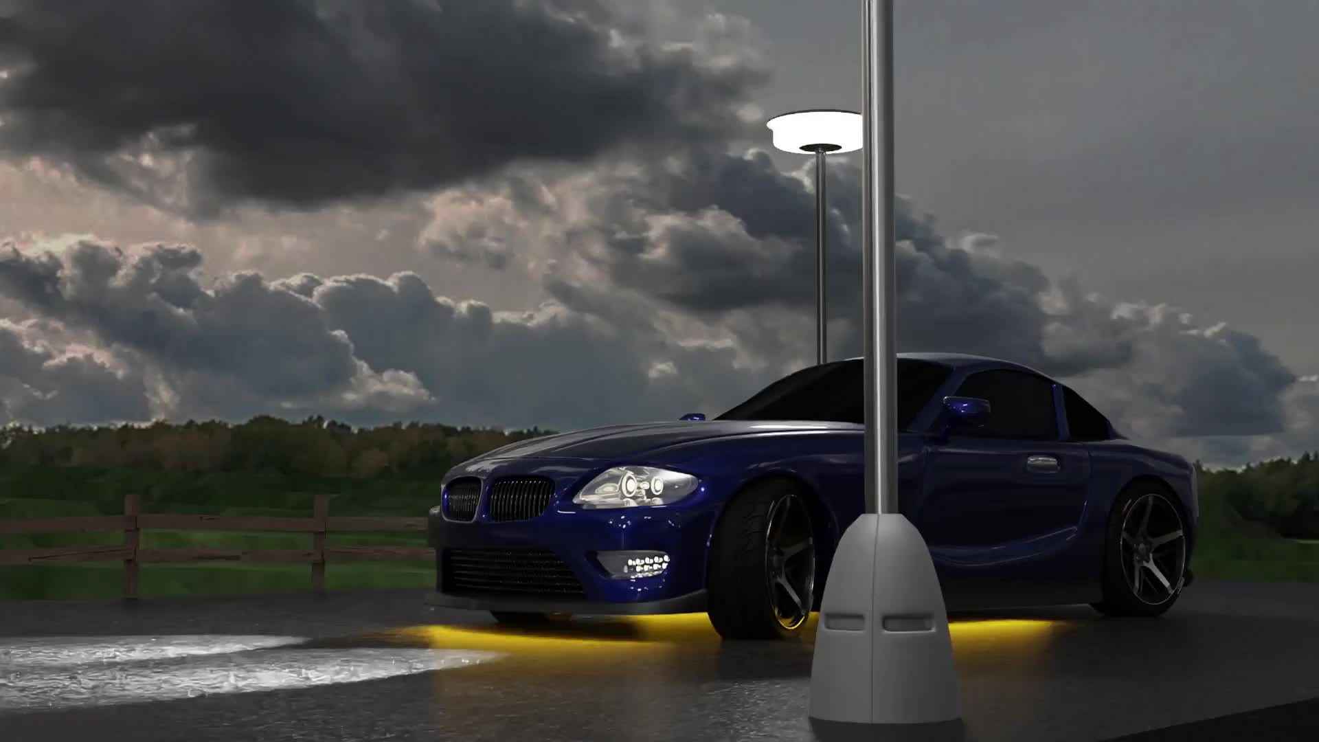 ArtStation - BMW Z4 Drift animation