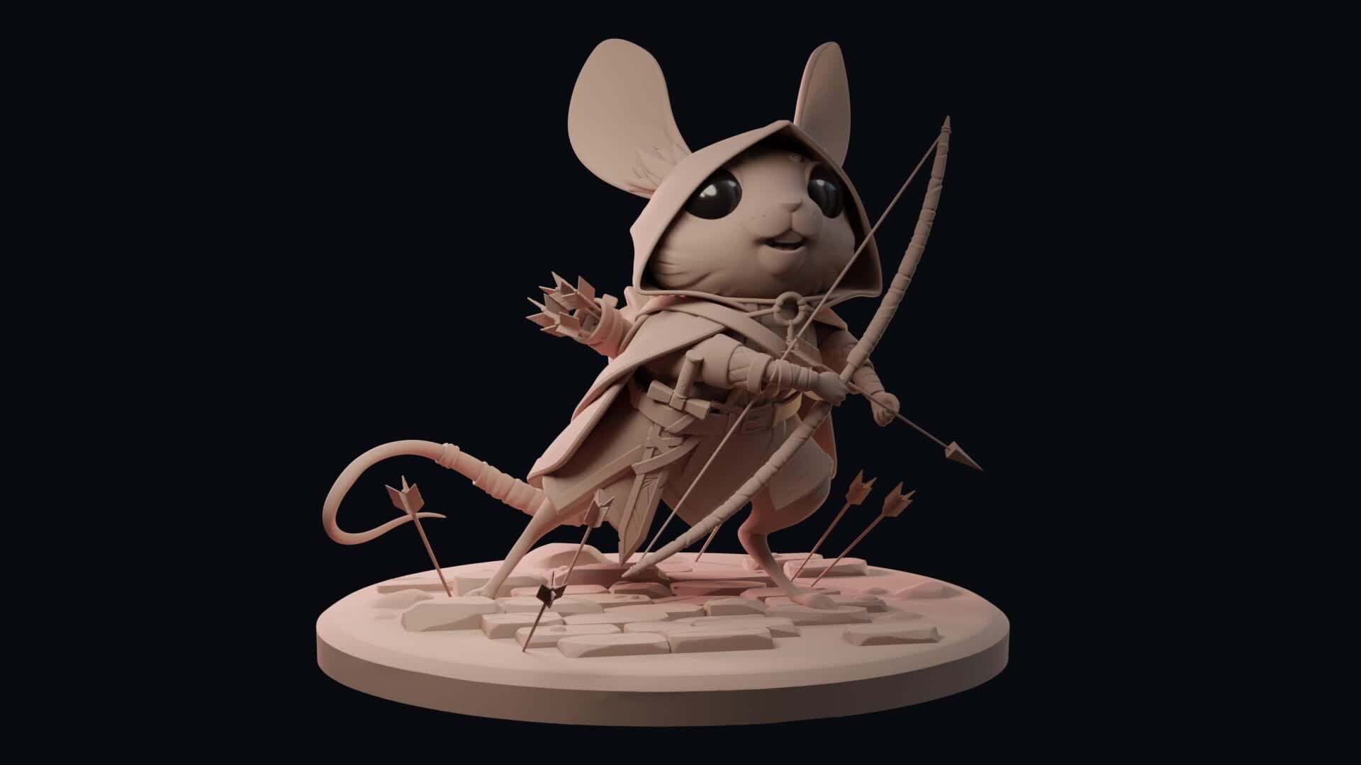 ArtStation - Mousling ranger sculpting study