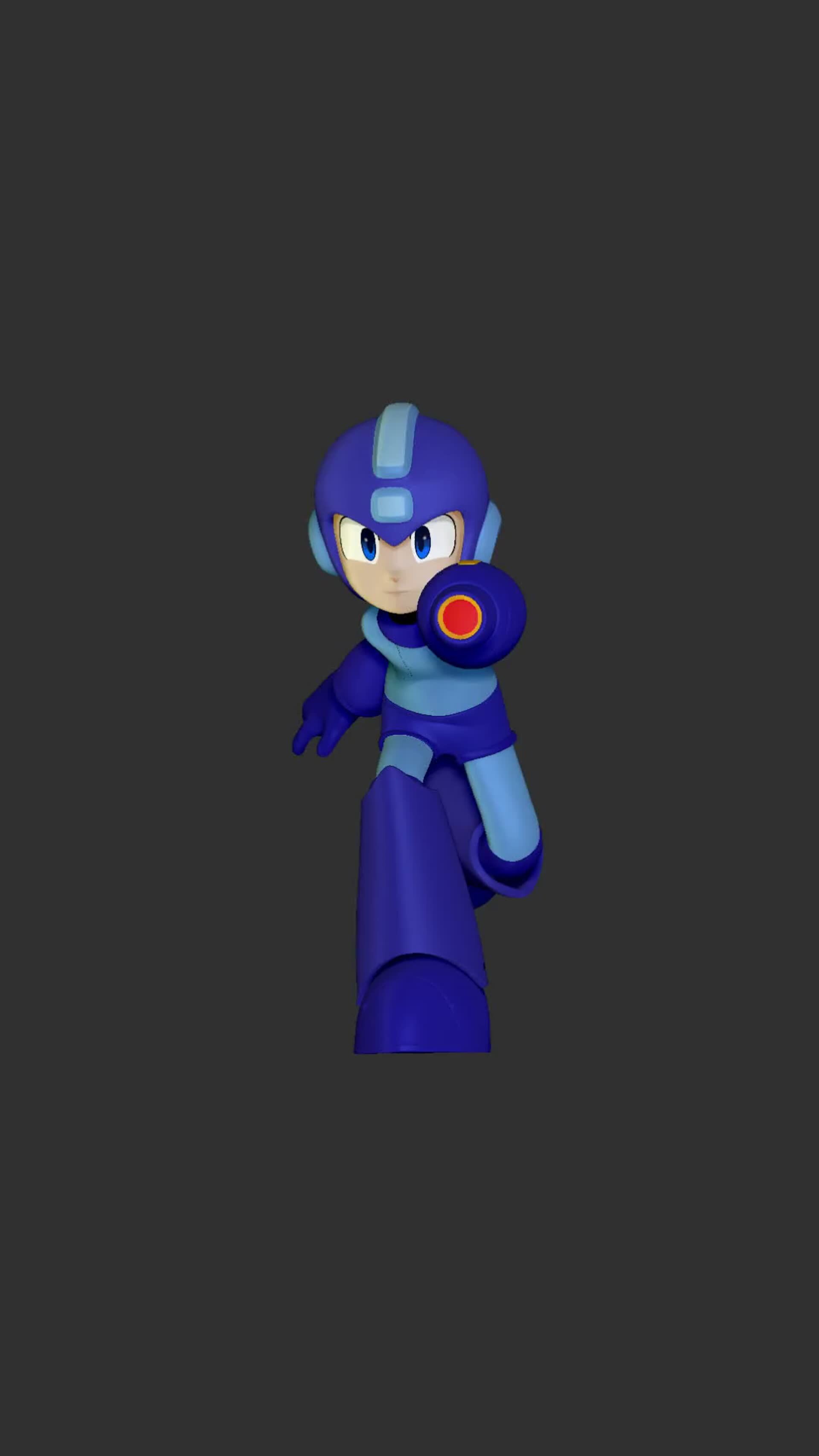 ArtStation - Megaman 3d character pose