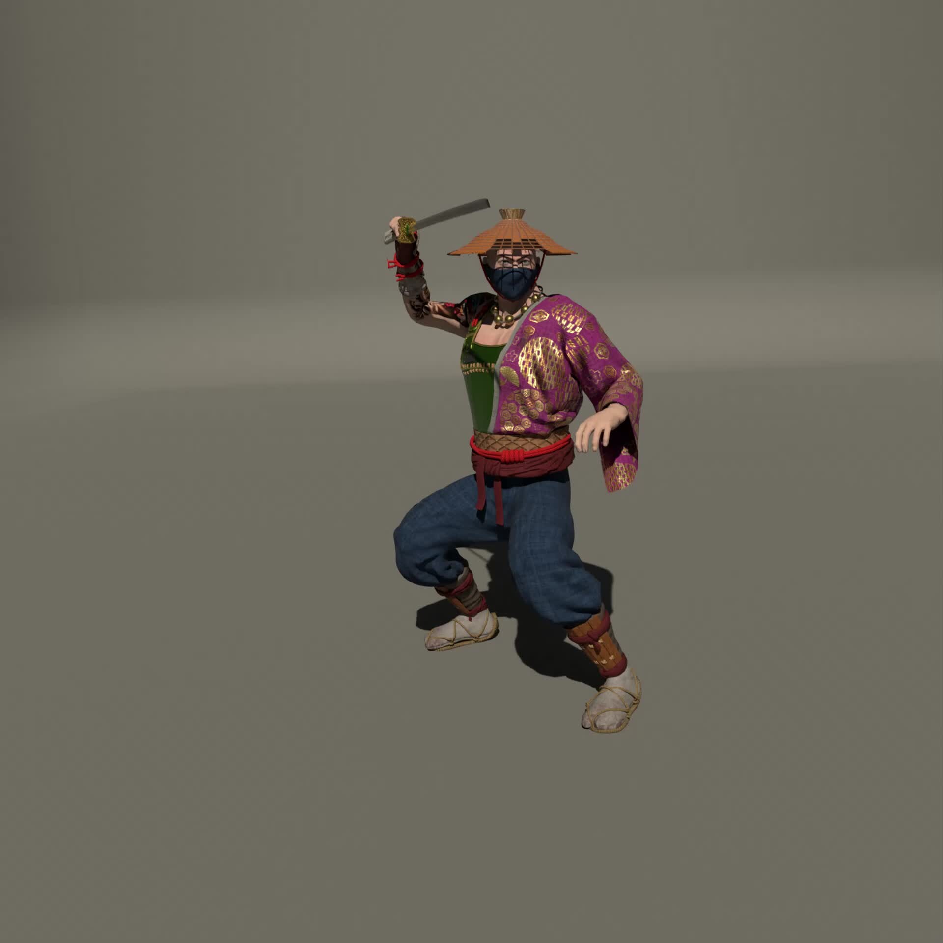 ArtStation - samurai_practice_animation