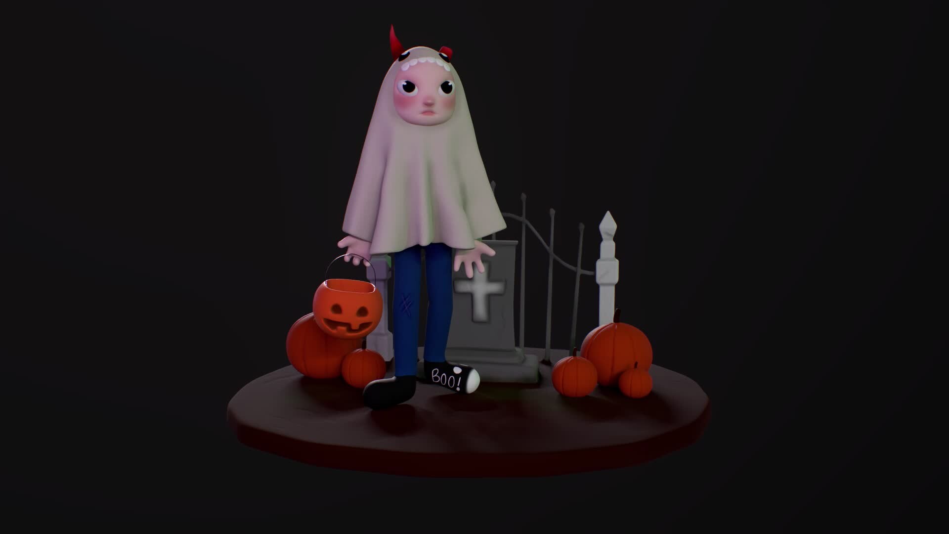 ArtStation - Kid Ghost Halloween