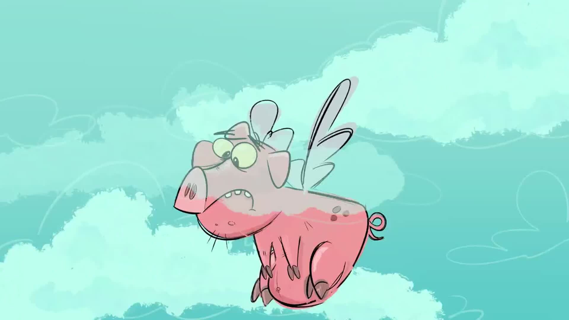 ArtStation - Flying Pig animation