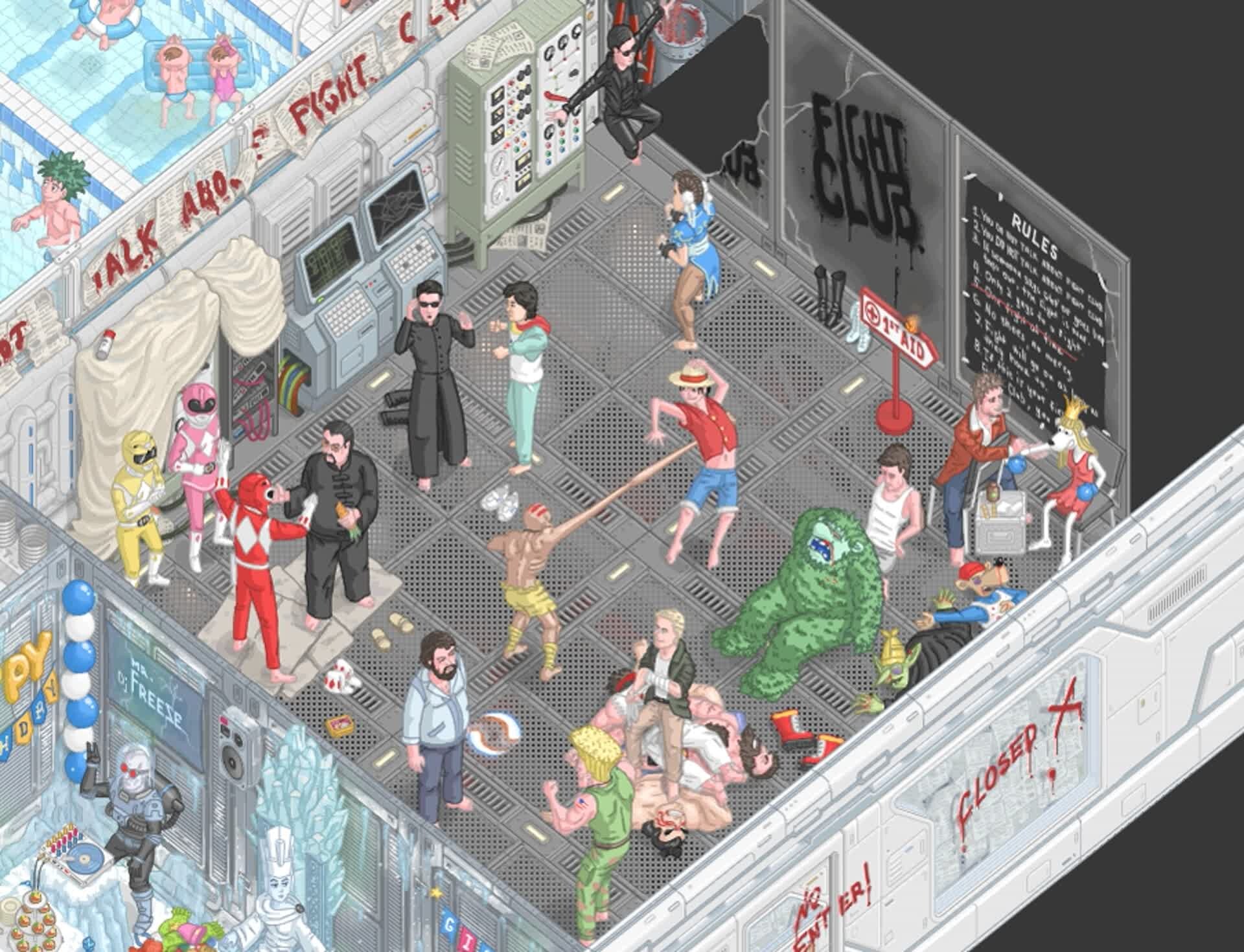 ArtStation - 40th animation block - Fight Club