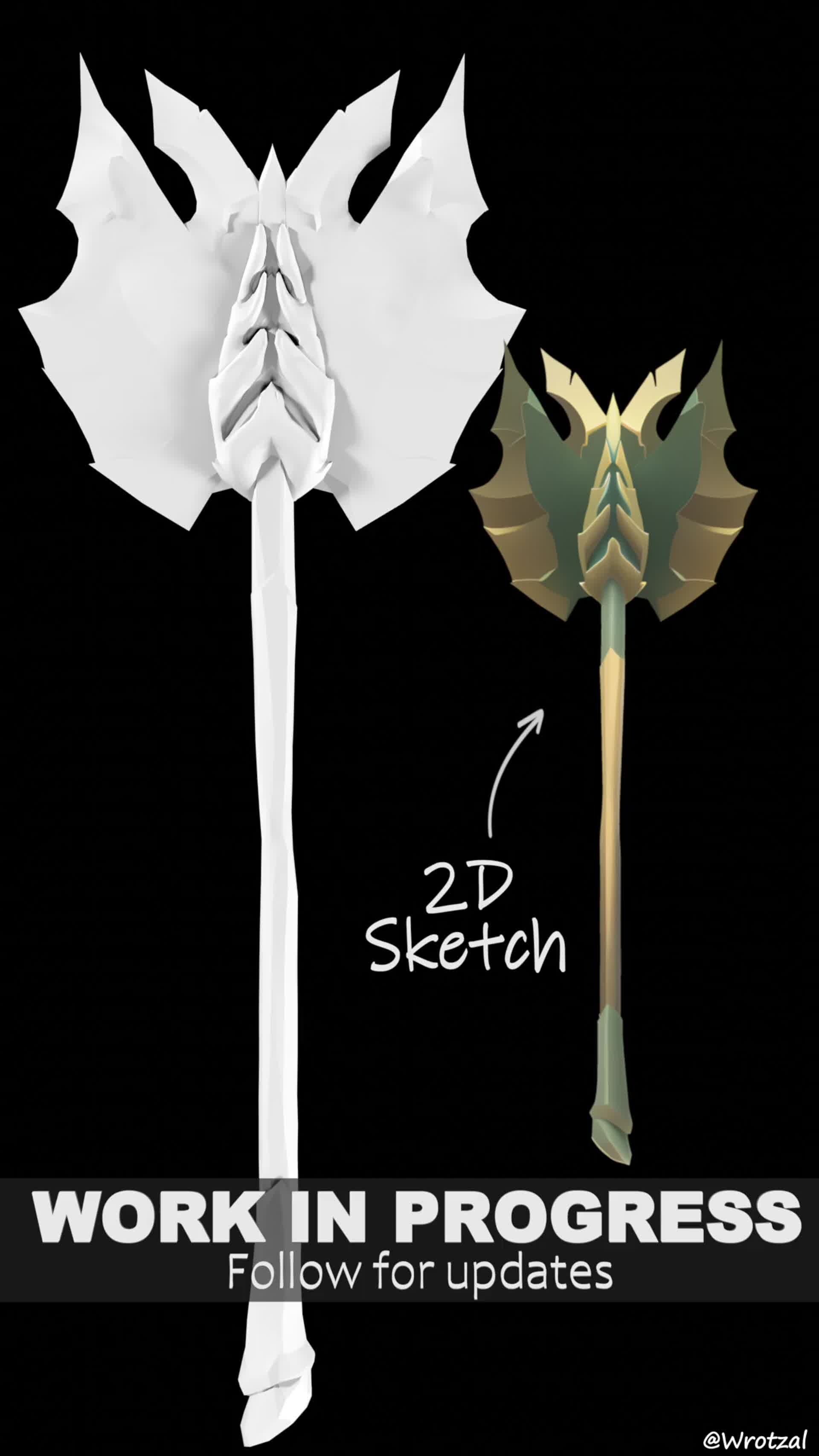 ArtStation - Axe Skogrjötunn (work in progress)