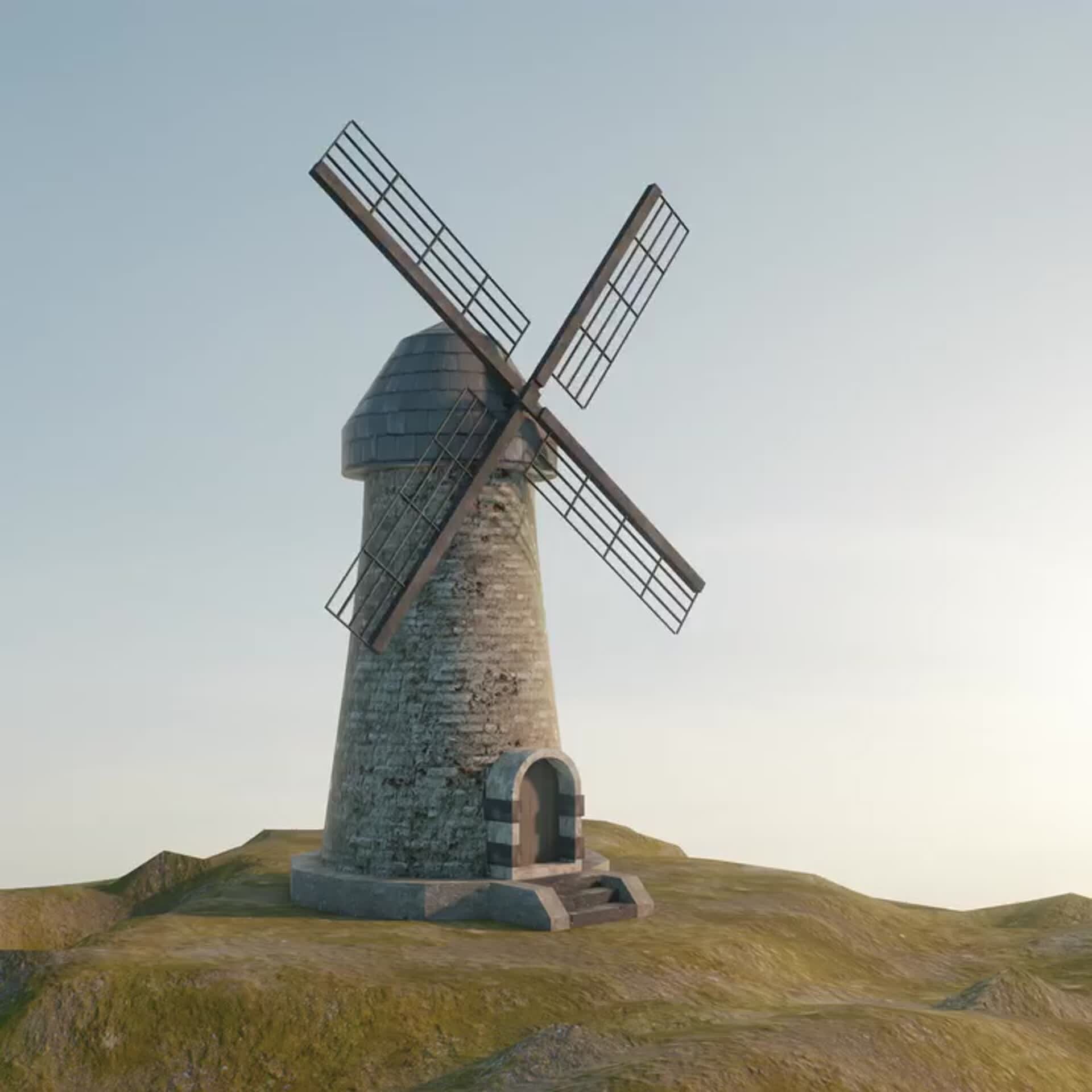 ArtStation - Windmill 3D Model