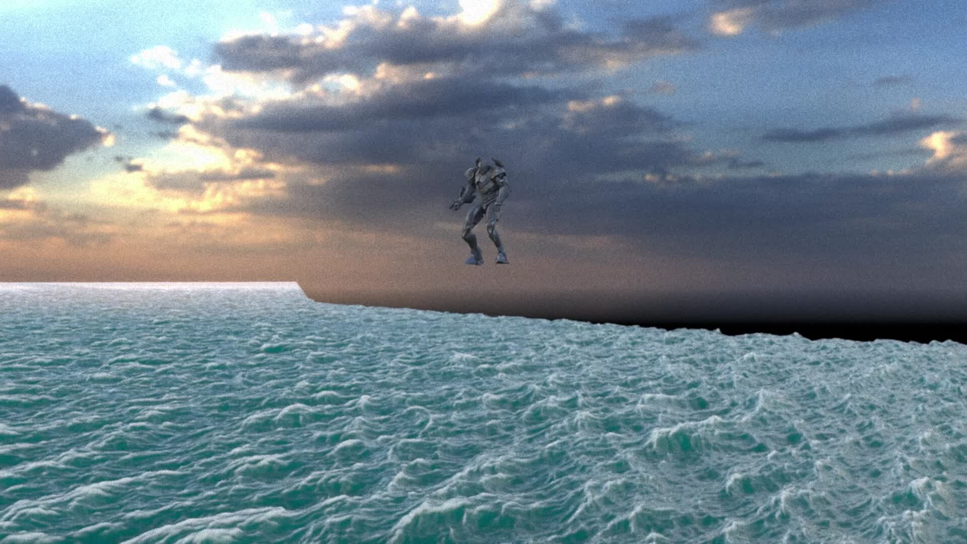 ArtStation - FLIP SIMULATION COMBINED OCEAN SPECTRUM - REDSHIFT | HOUDINI | KARMA