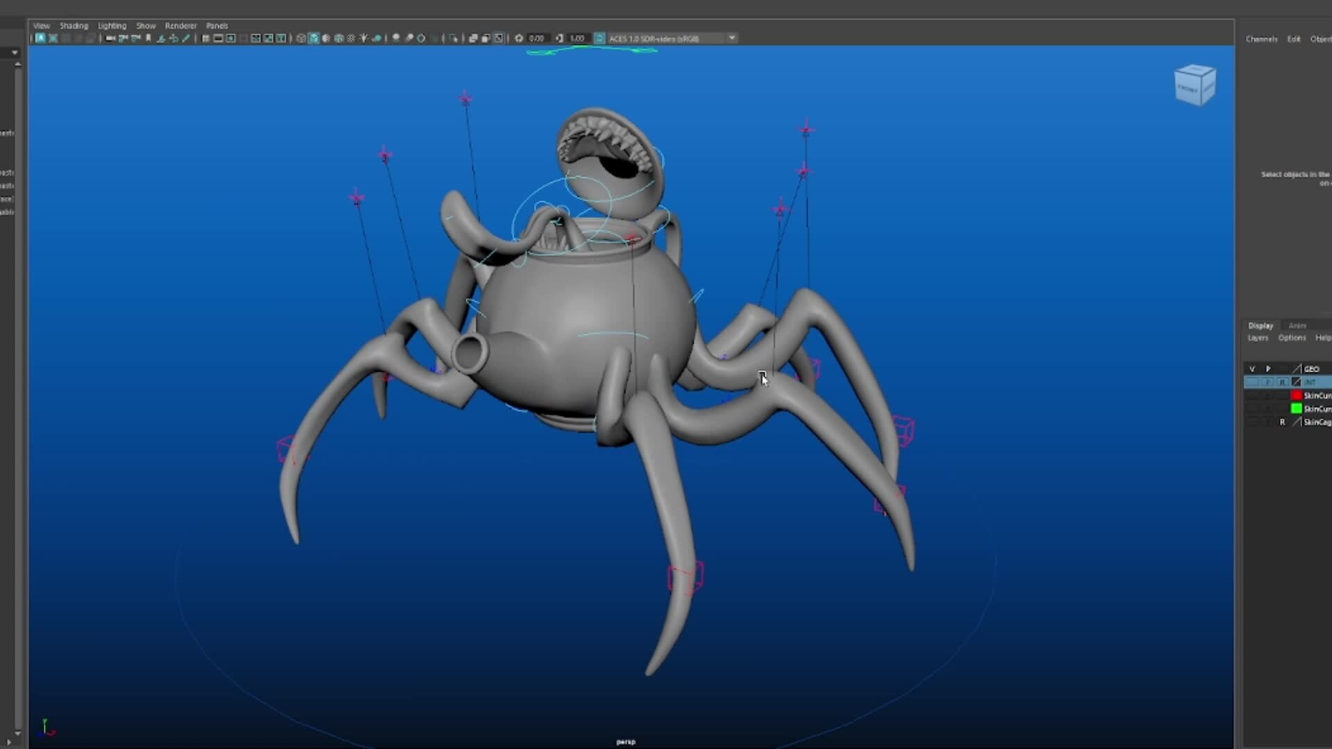 ArtStation - Rigging Showcase - Spider Teapot