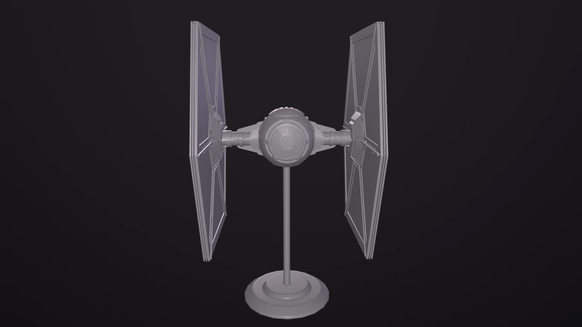 ArtStation - Tie Fighter Concept 3D
