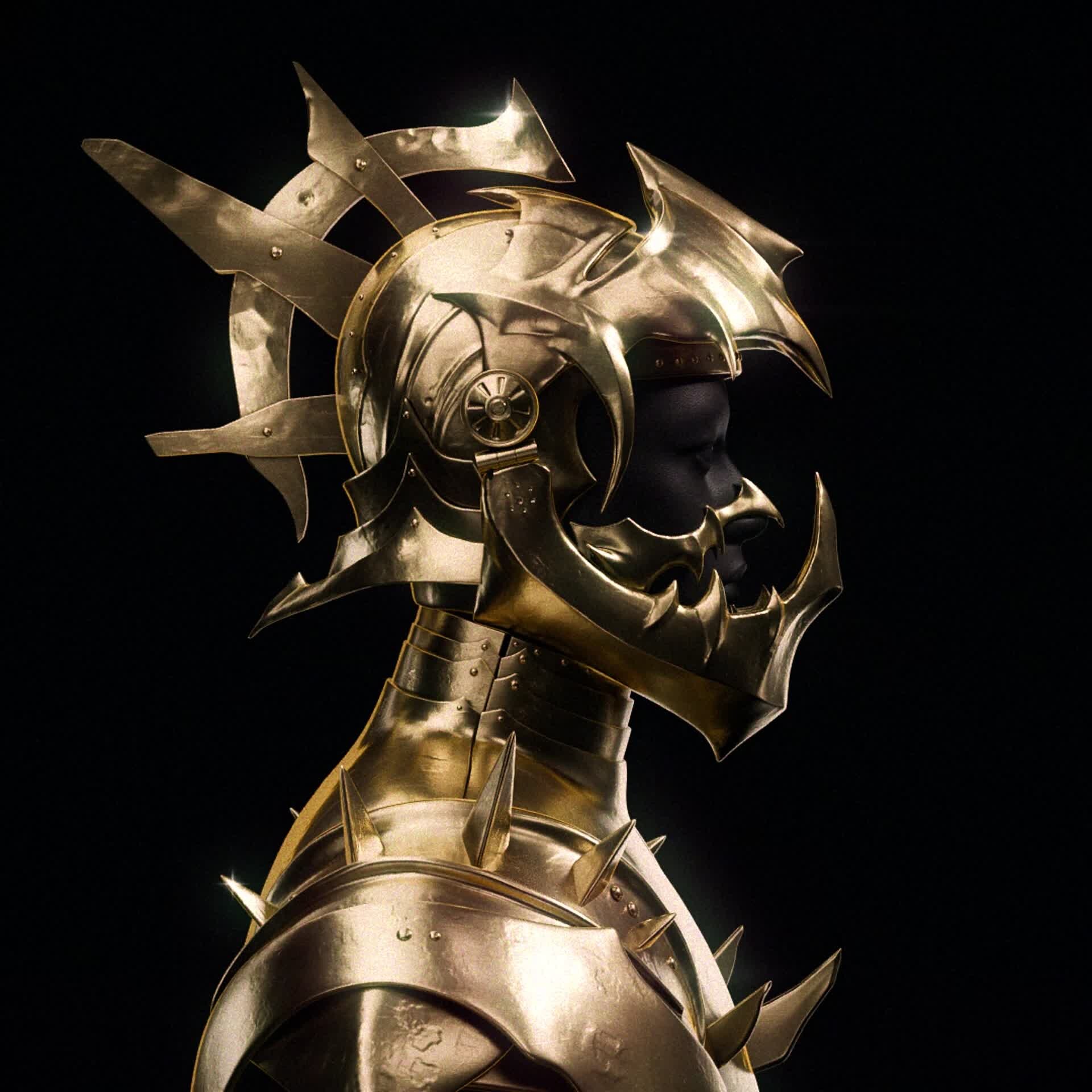 ArtStation - Chrome Helmet