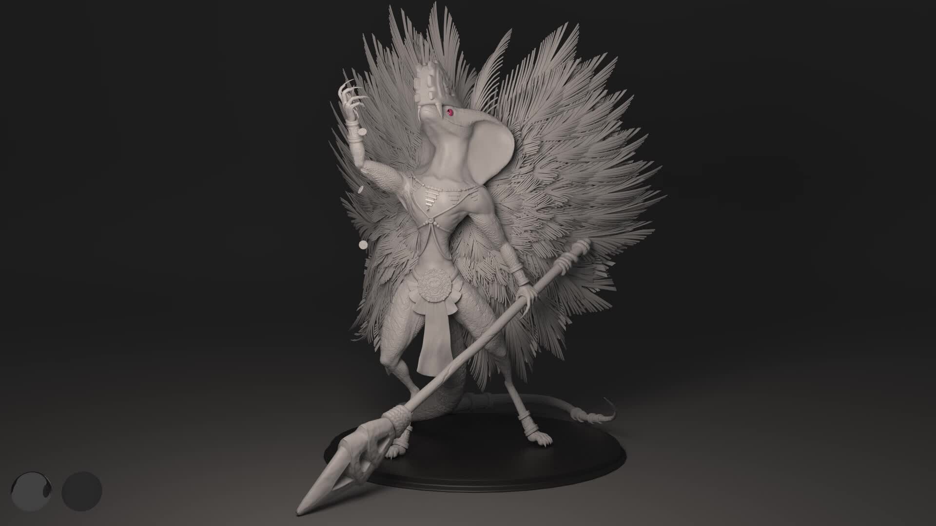 ArtStation - Xiuhcoatl - 3D Creature Model