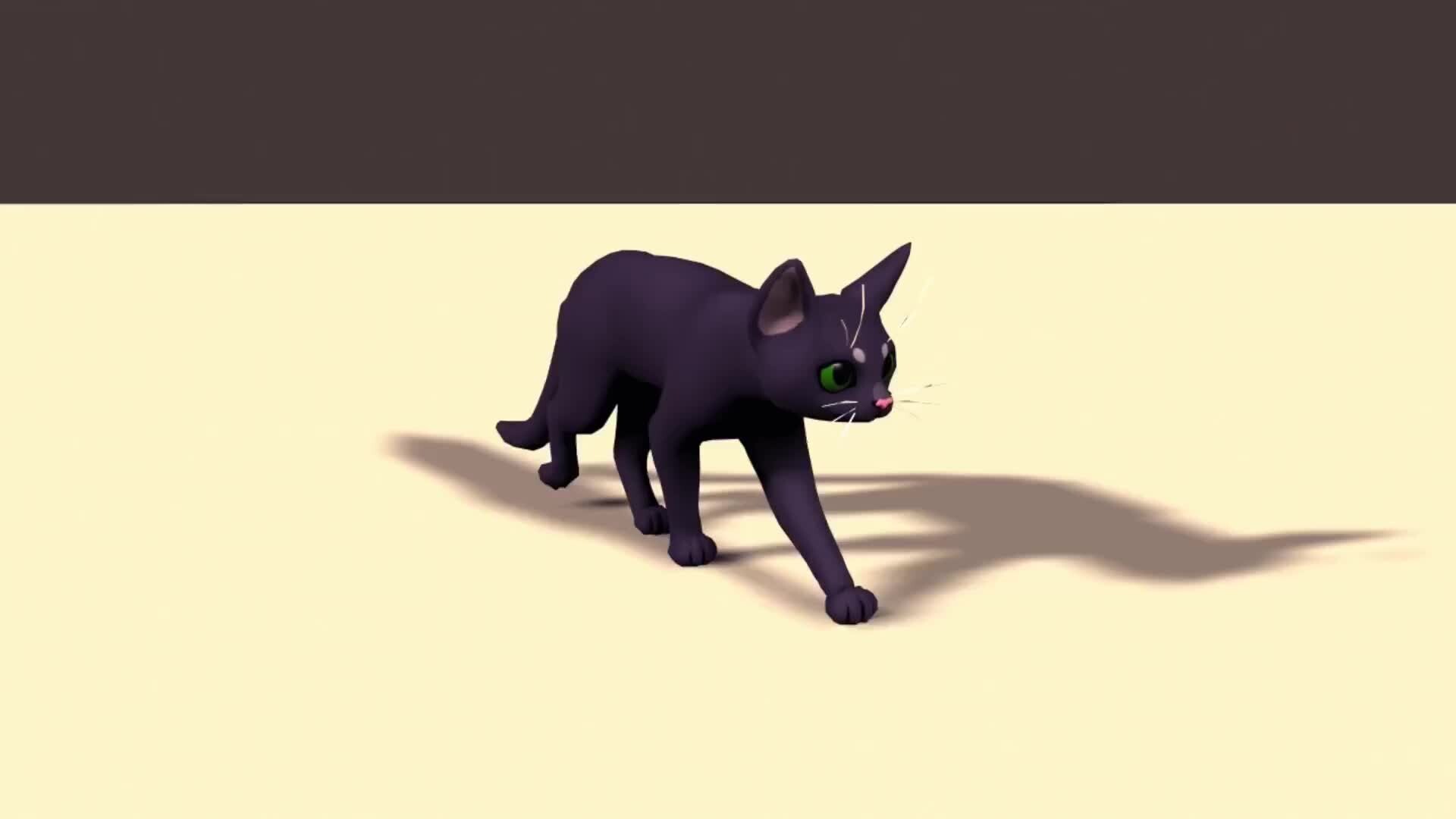 ArtStation - Cat walking Animation