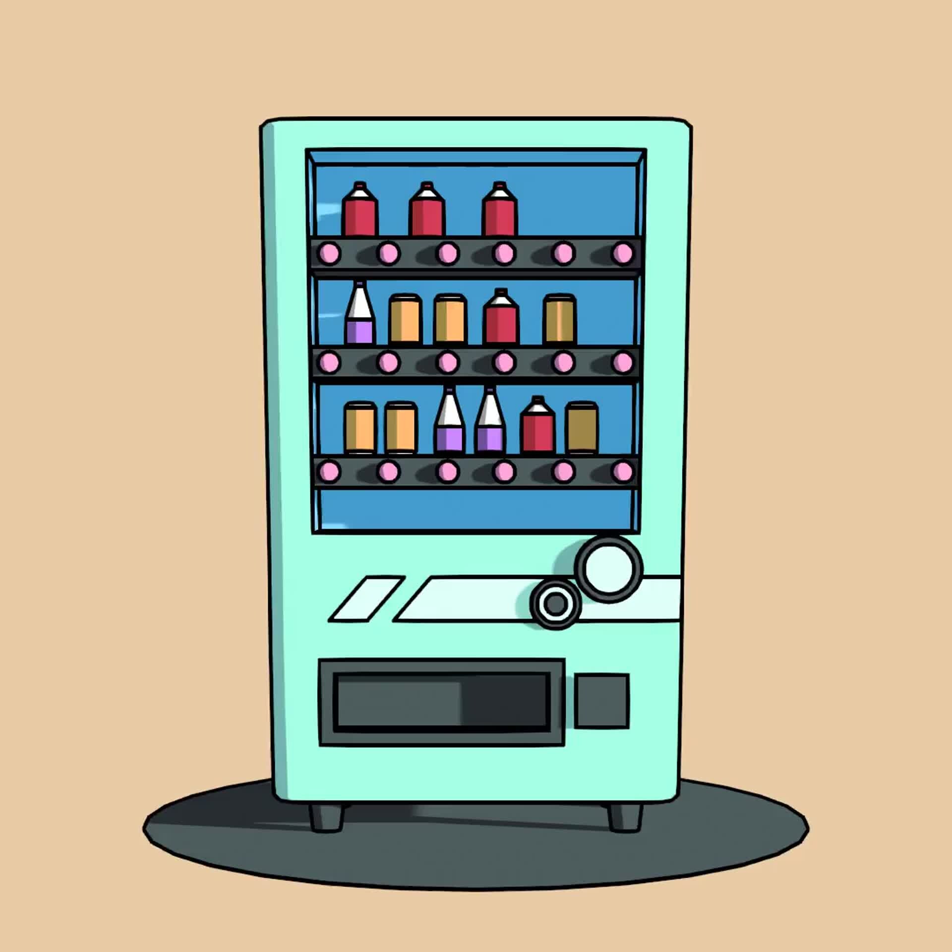 ArtStation - Cartoonize Drink Vending Machine