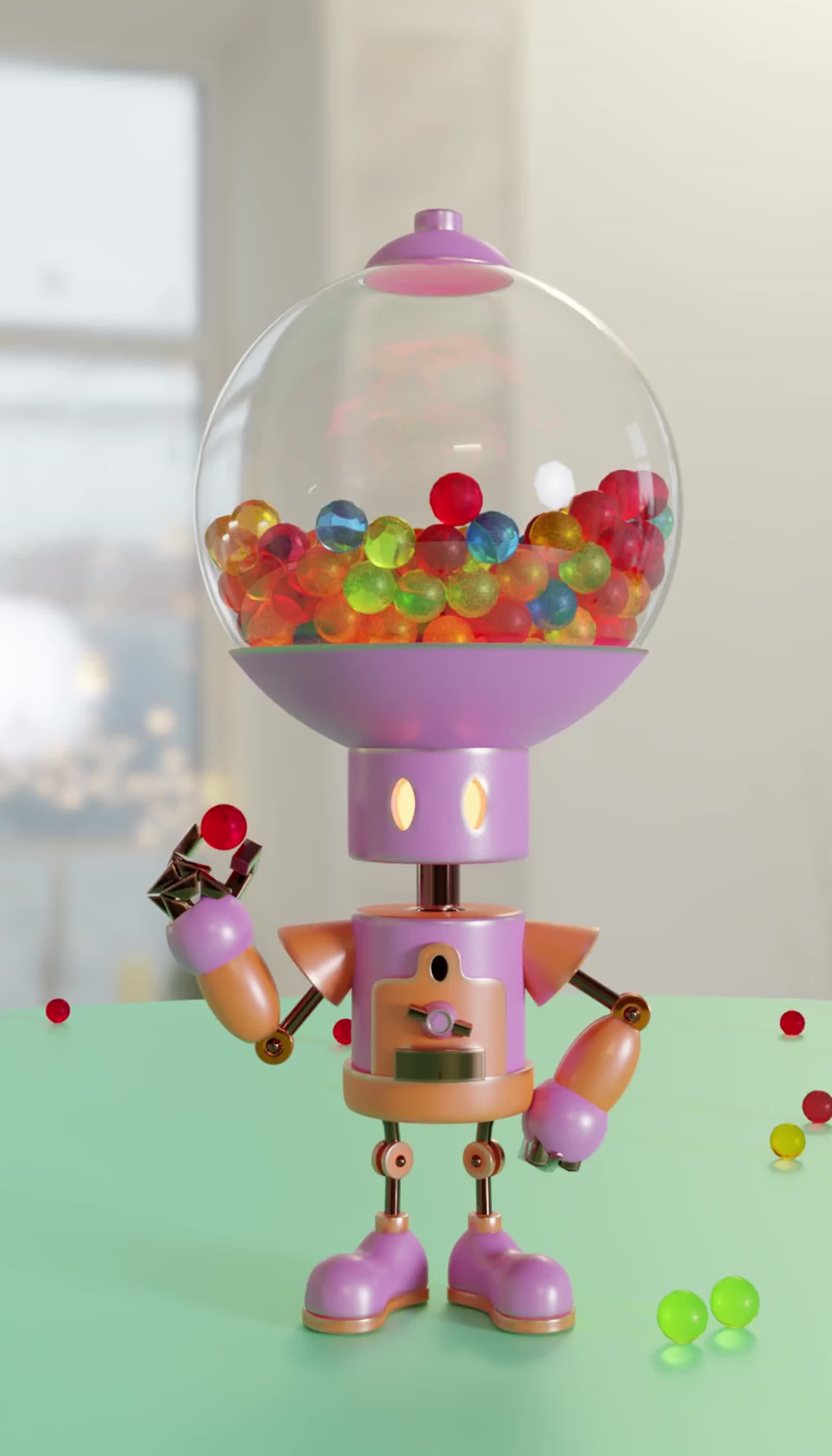 ArtStation - Candy robot - Shading