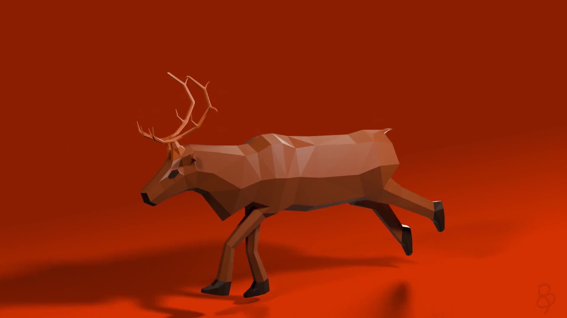 ArtStation - Christmas reindeer animation | Run cycle