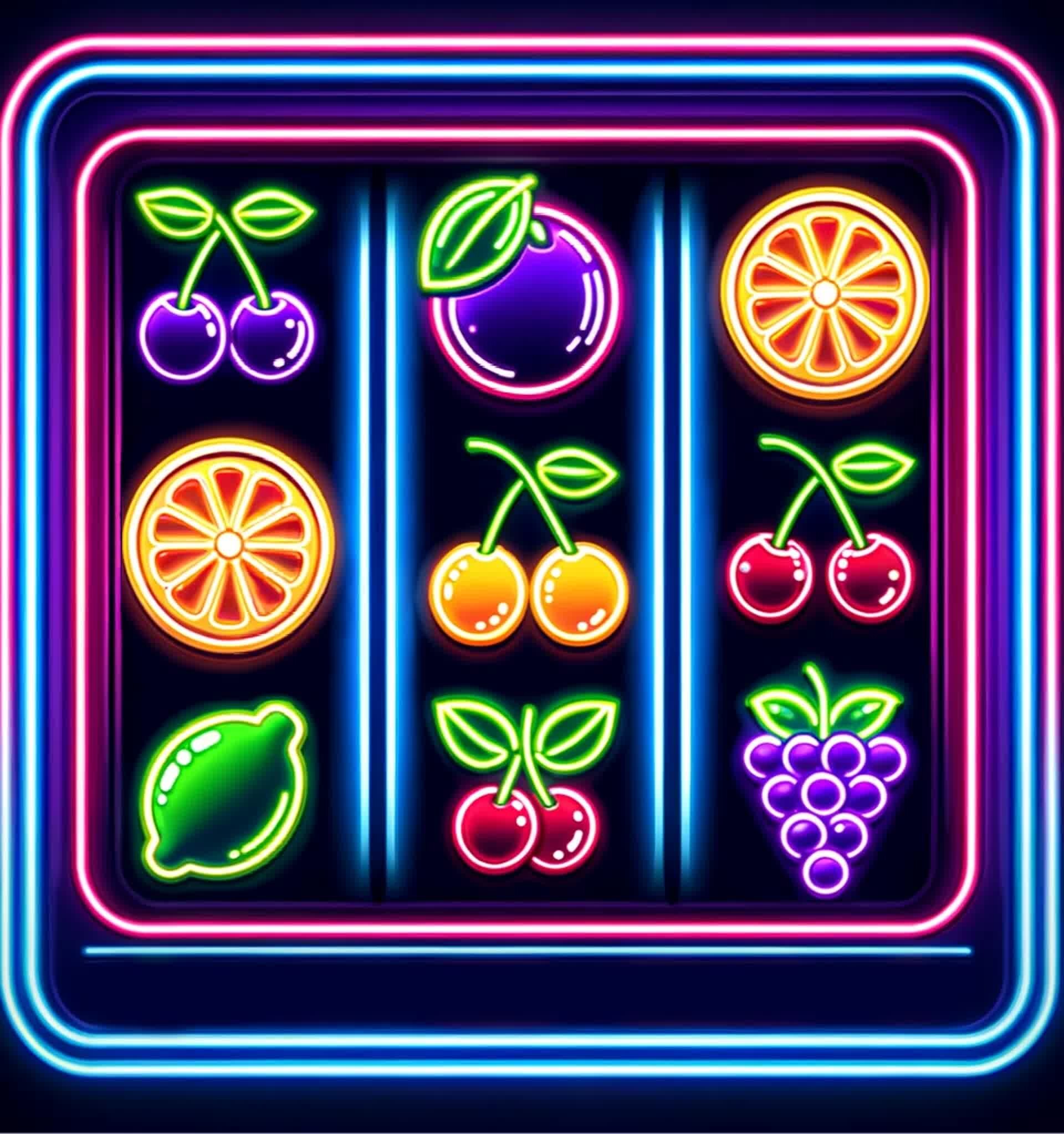 ArtStation - Neon Fruit Machine Slot Game