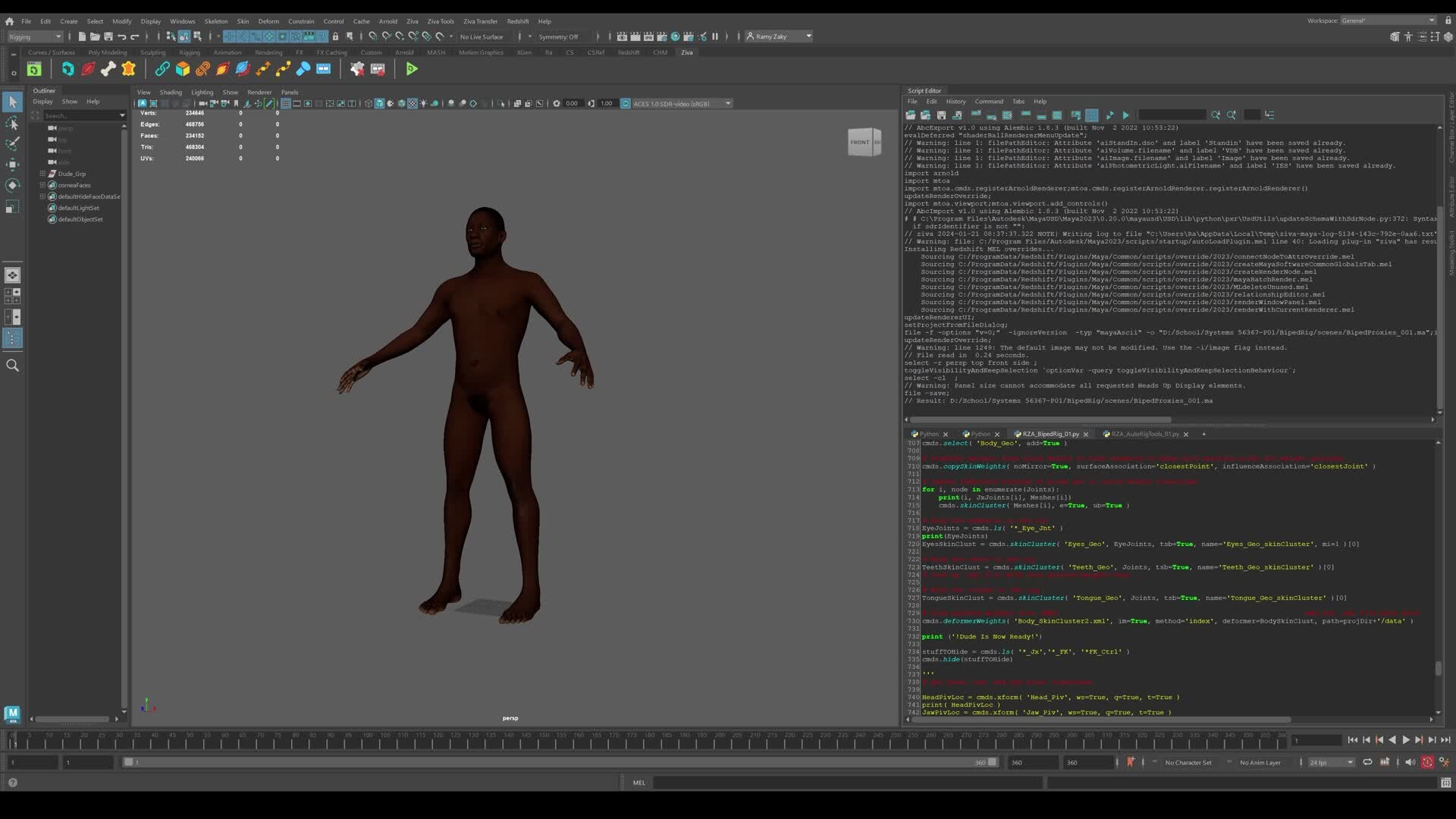 ArtStation - Biped Rigging in Maya