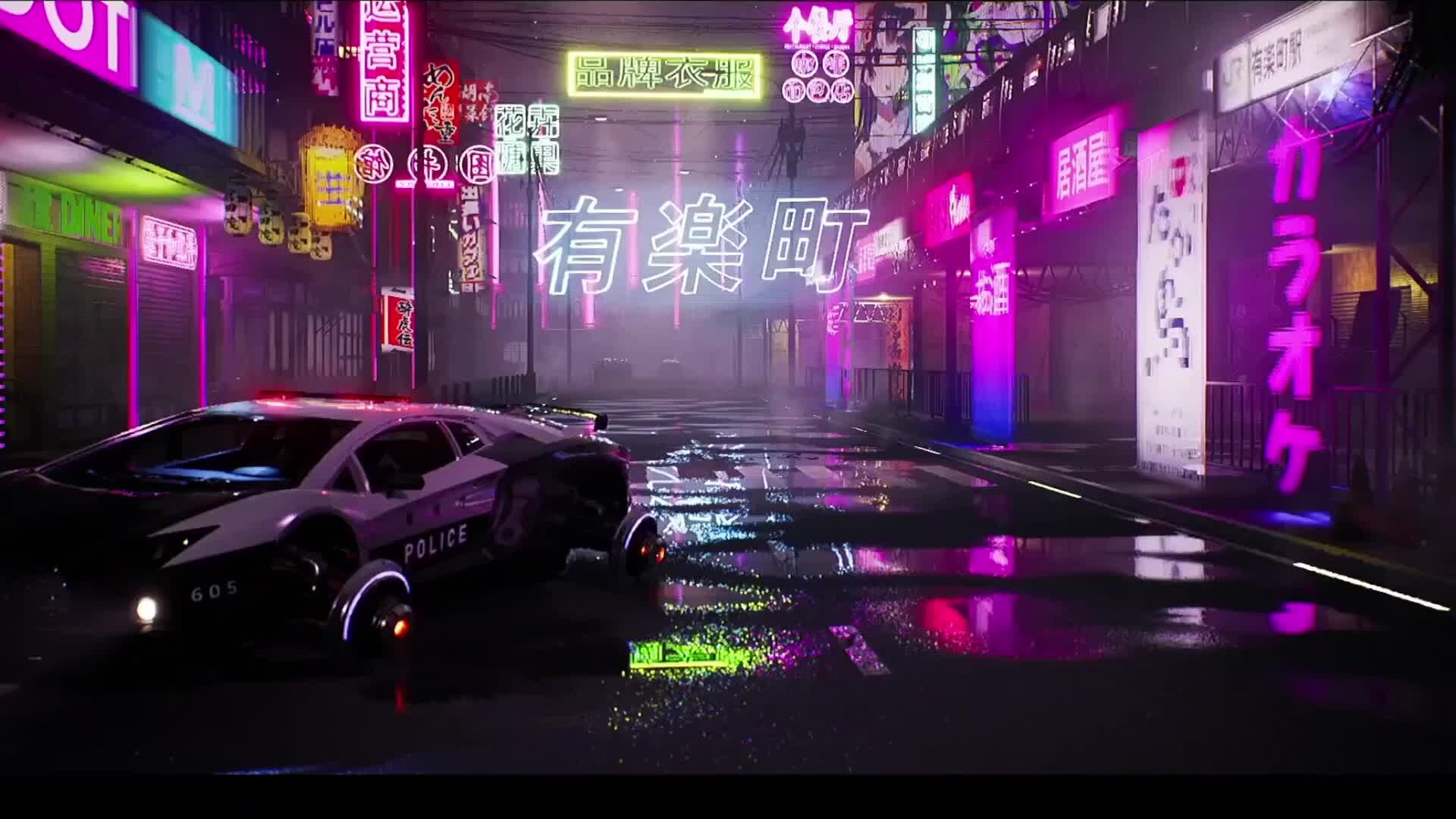 ArtStation - Neon Noir Nightscape