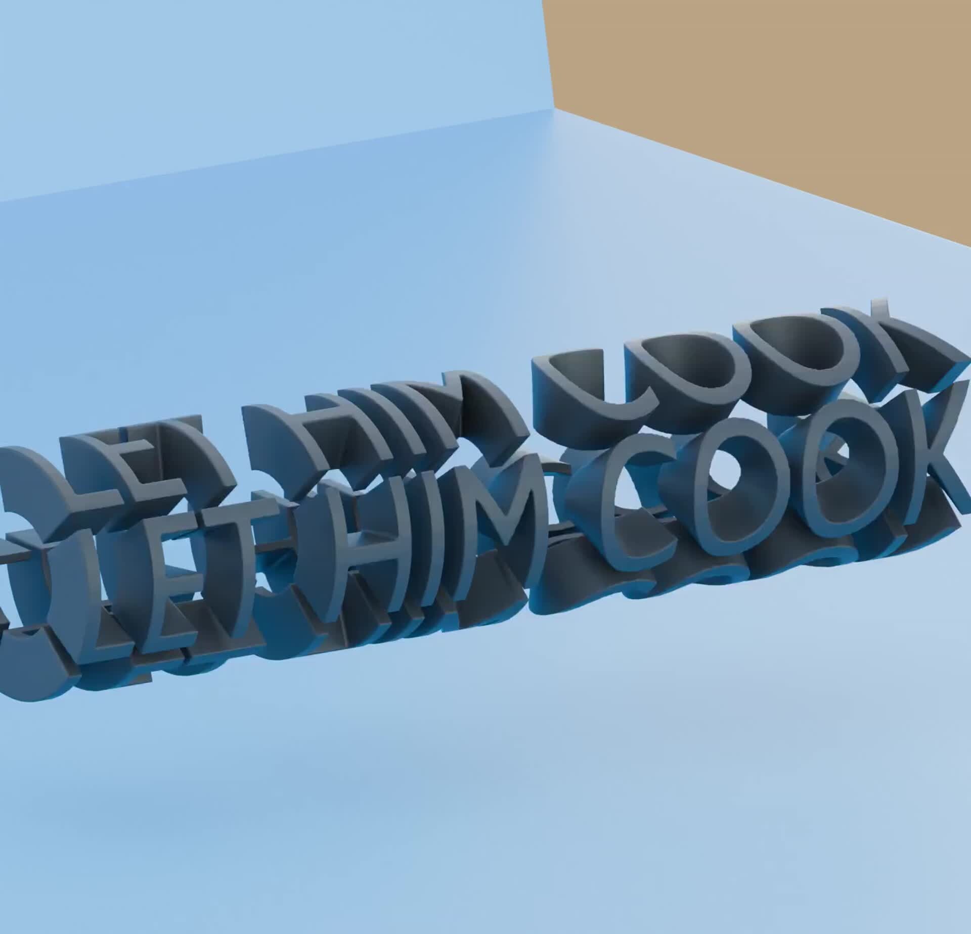 ArtStation - Let Him Cook turning words!