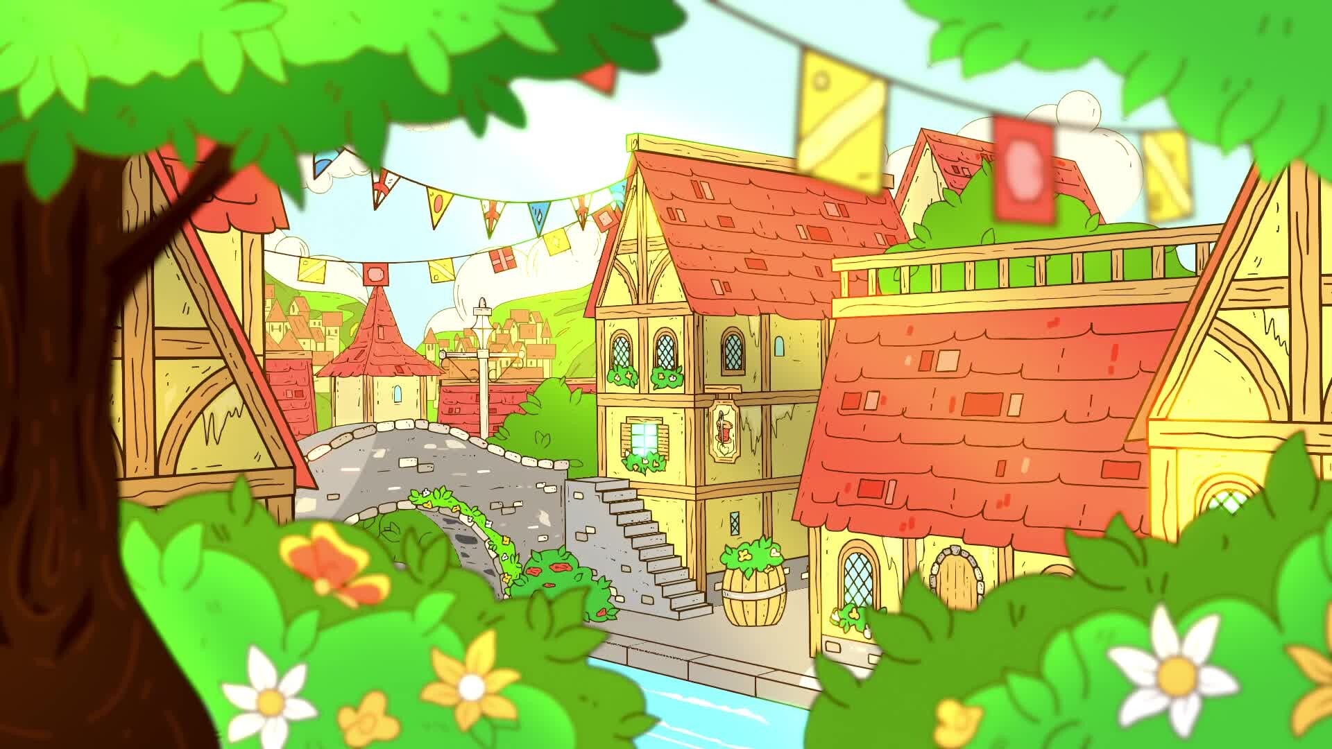 ArtStation - Fantasy Village Animation