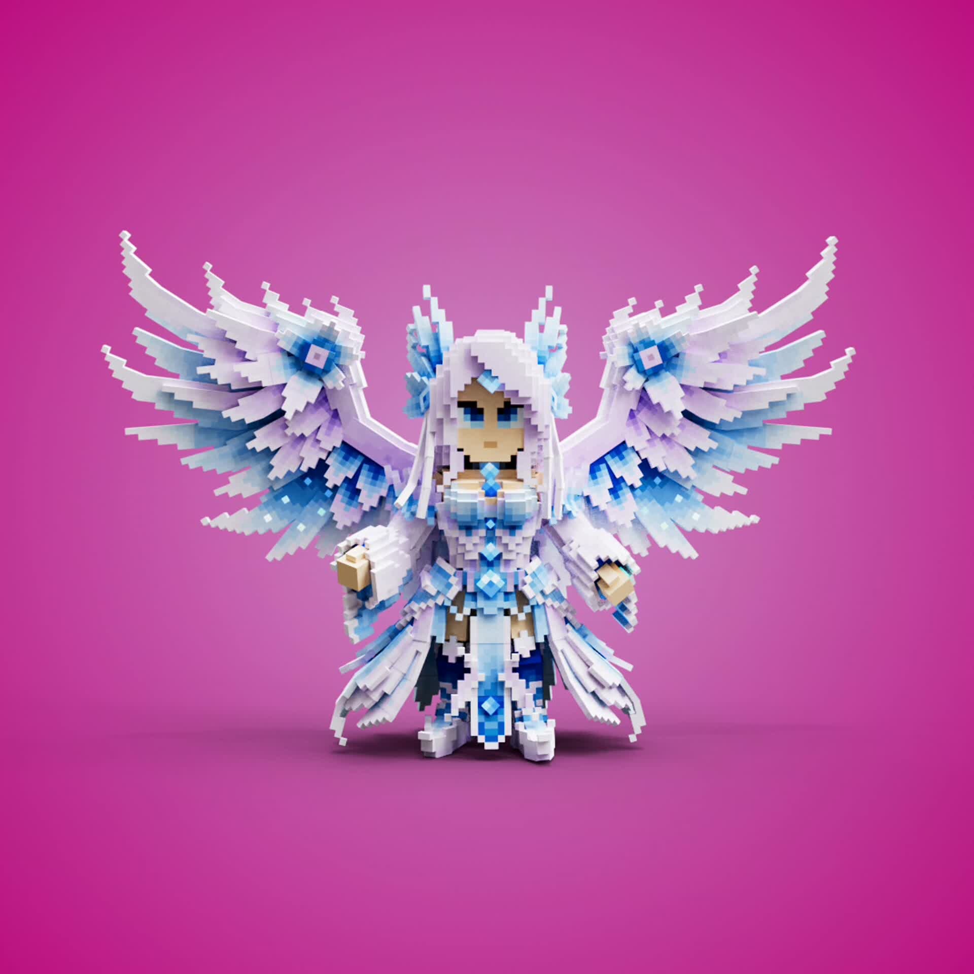 ArtStation - Angle Wing Armor Voxel