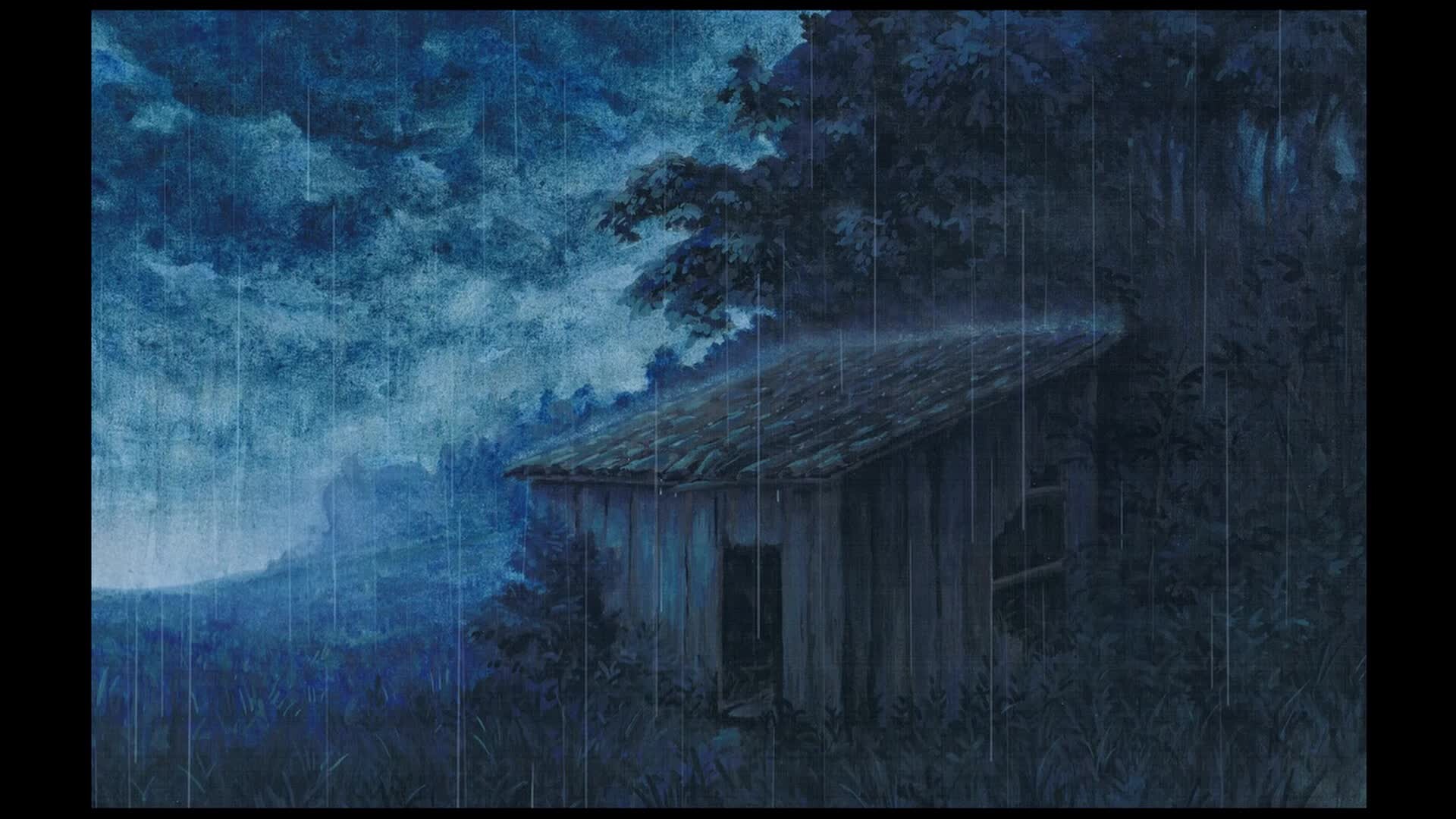 ArtStation - abandoned hut rain