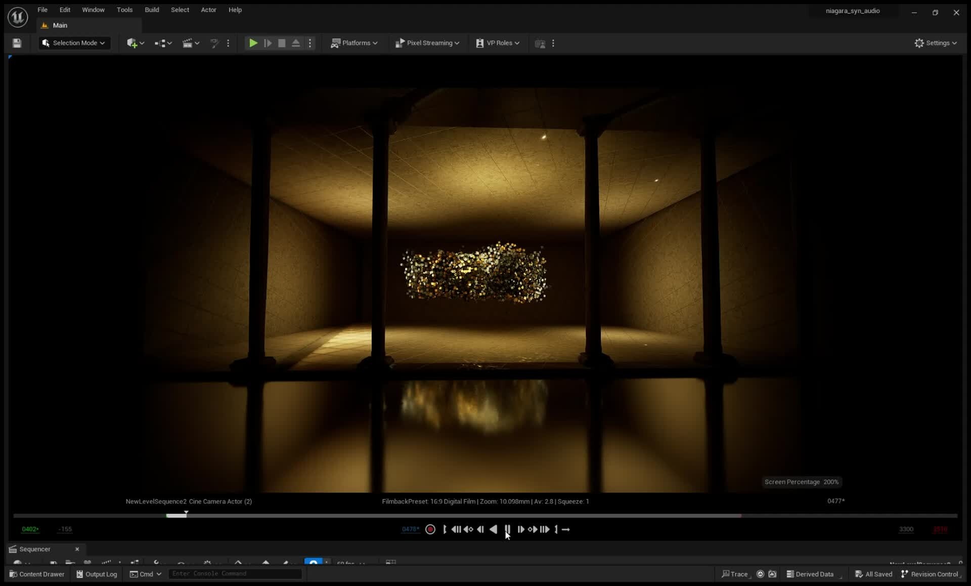 ArtStation - Niagara particle real time audio sync