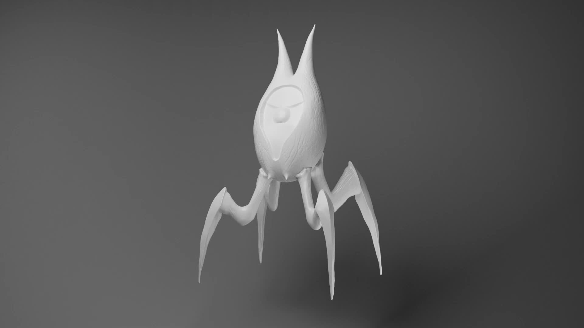 ArtStation - Enemy Creature #2 - Game Ready Asset (3D Sculpting & Texturing)