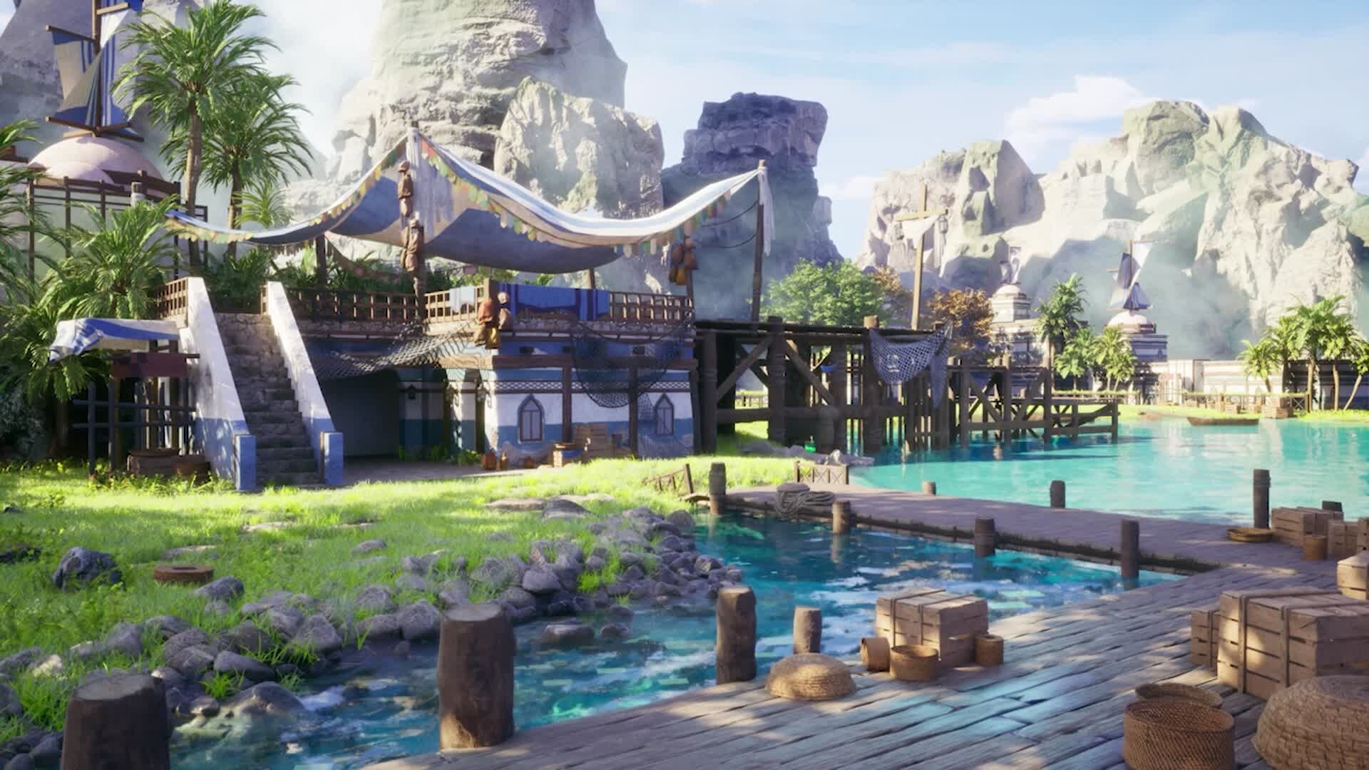 ArtStation - UE5 Fishing Market - Portinus- Concept by Tiago Sousa