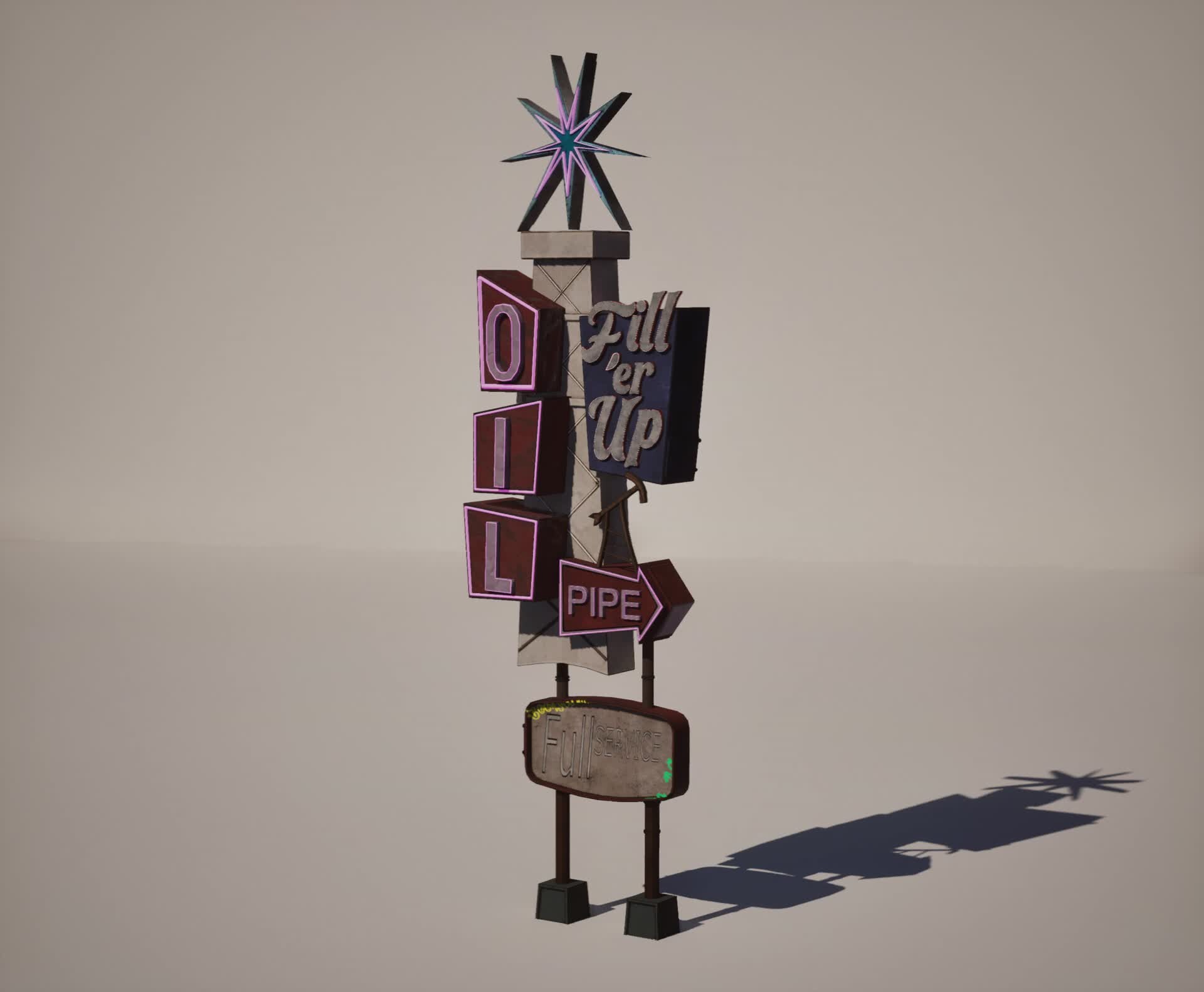 ArtStation - Borderlands 3 Oil sign