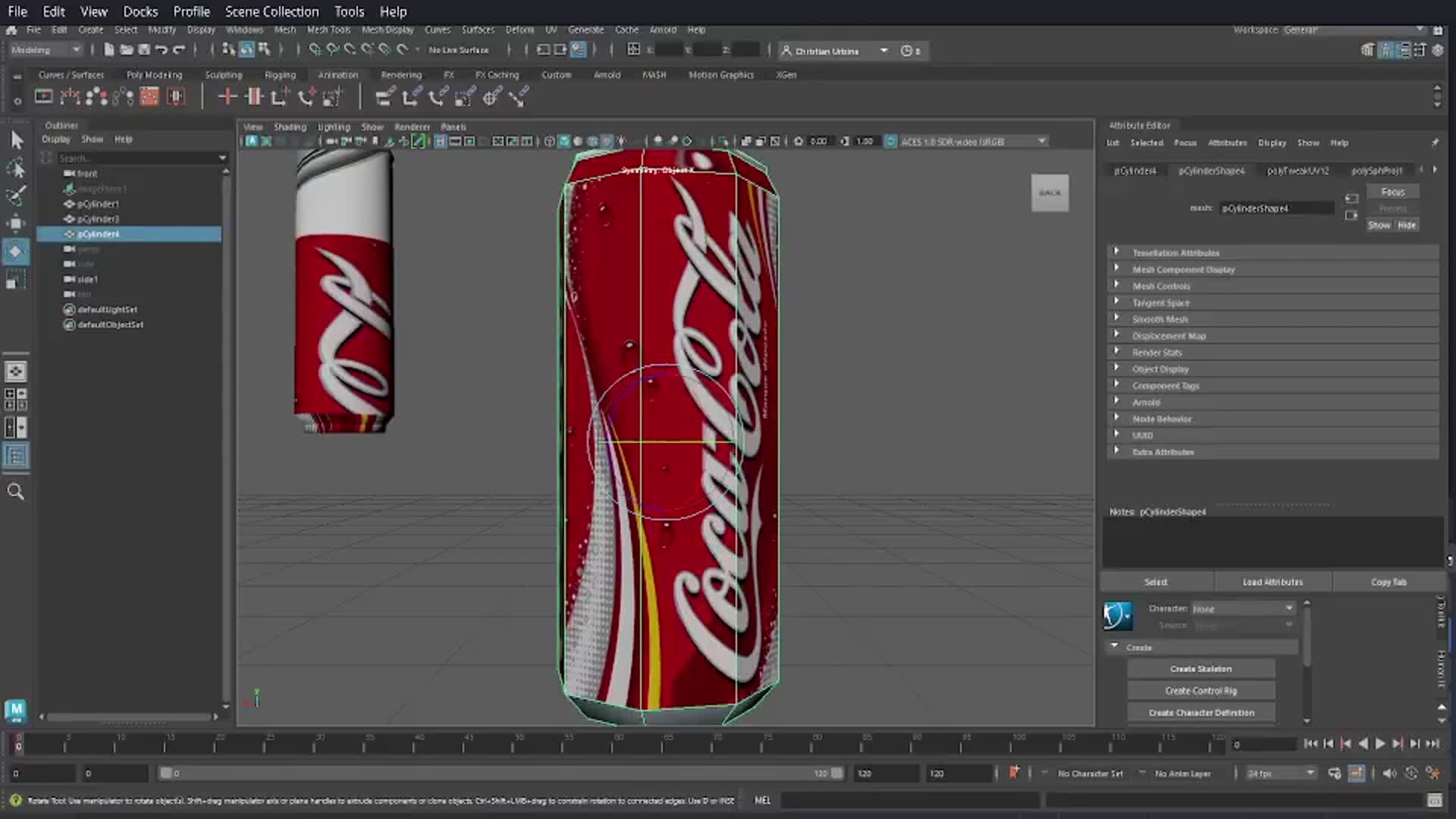 ArtStation - 3D Model of a coke can