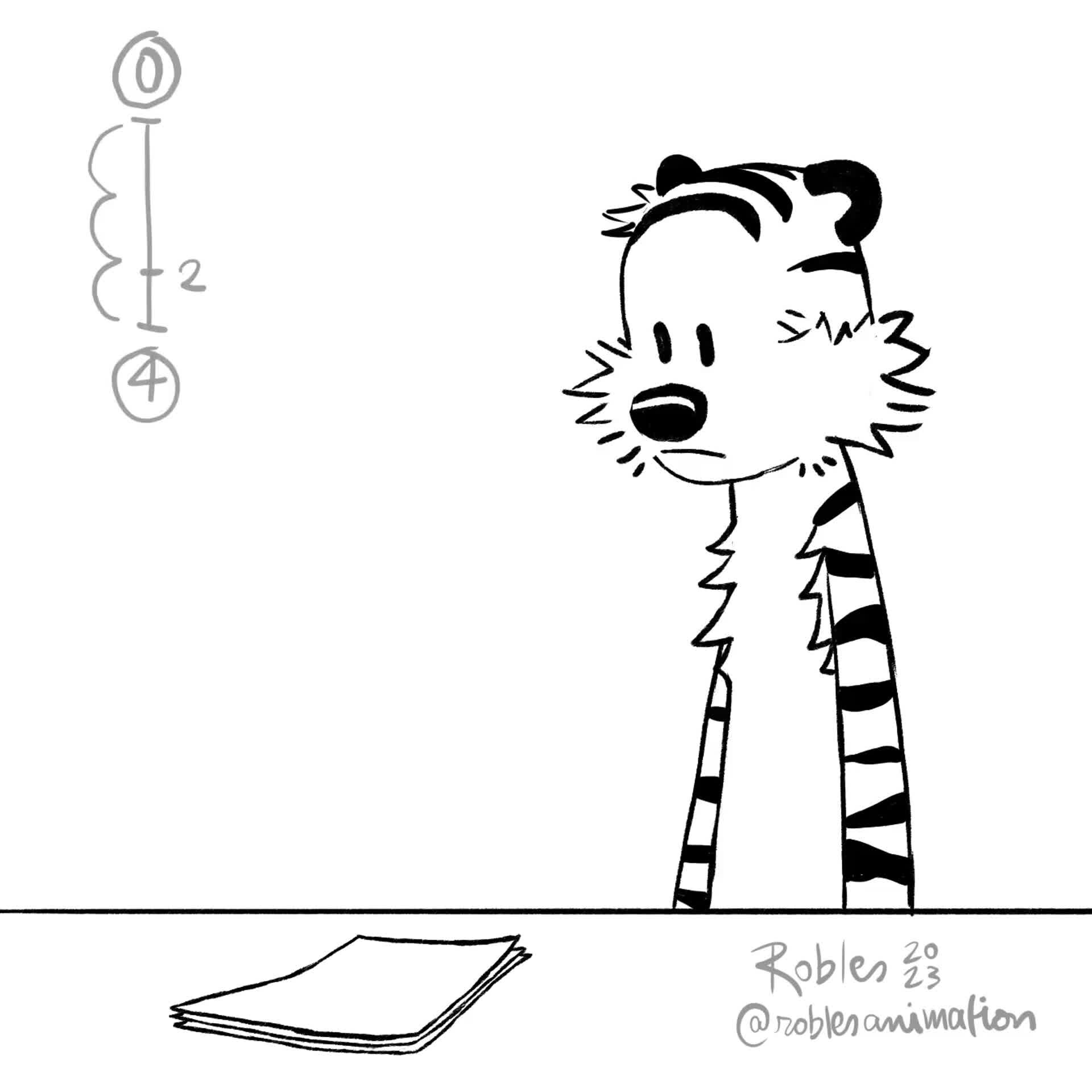 ArtStation - Hobbes fanart animation!