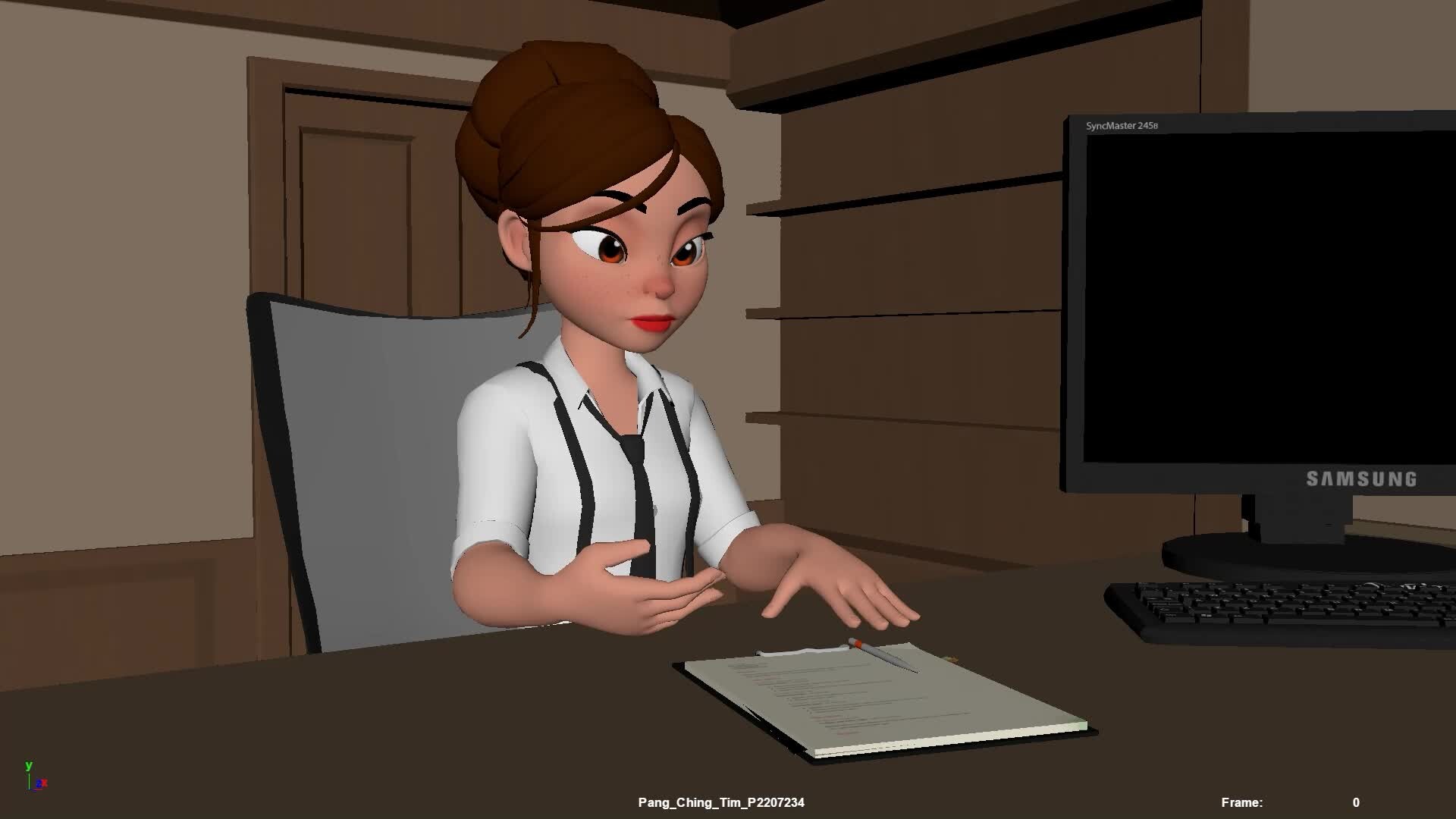 ArtStation - 1 person animated dialogue