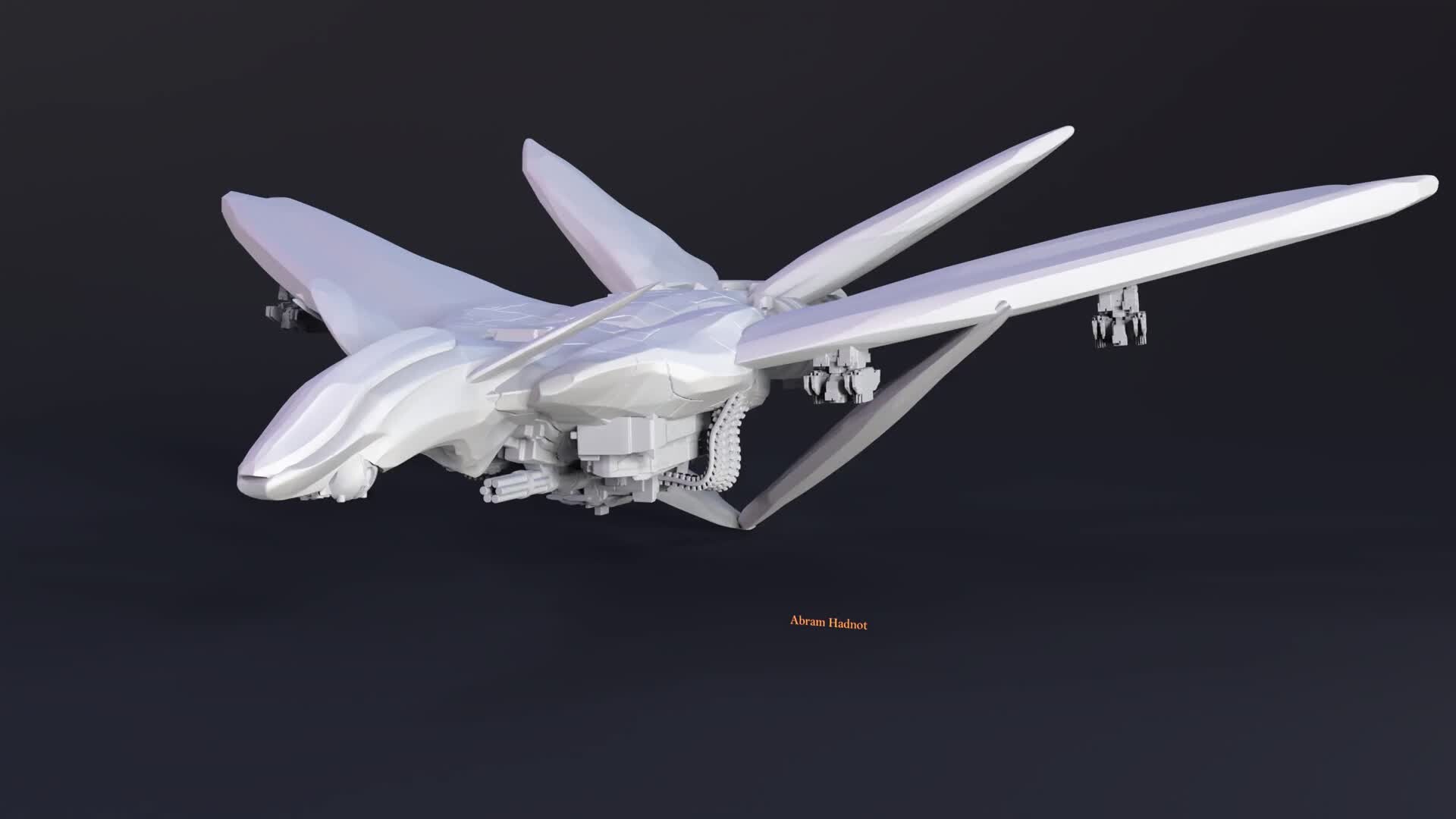 ArtStation - J4 Hellfire Hound Fighter jet