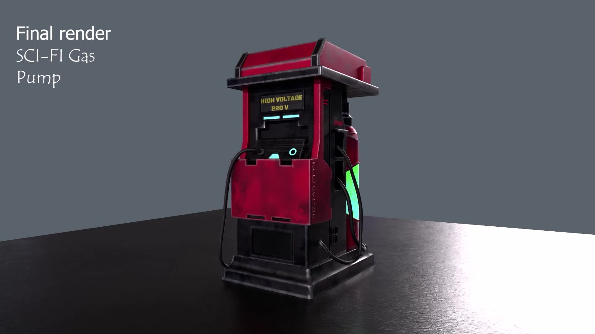 ArtStation - SCI-FI GAS PUMP