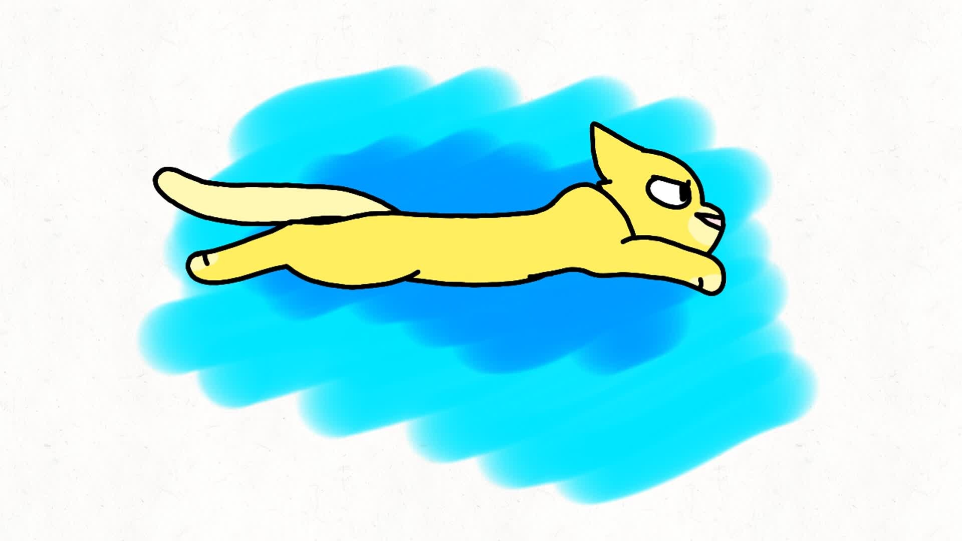 ArtStation - cat run cycle