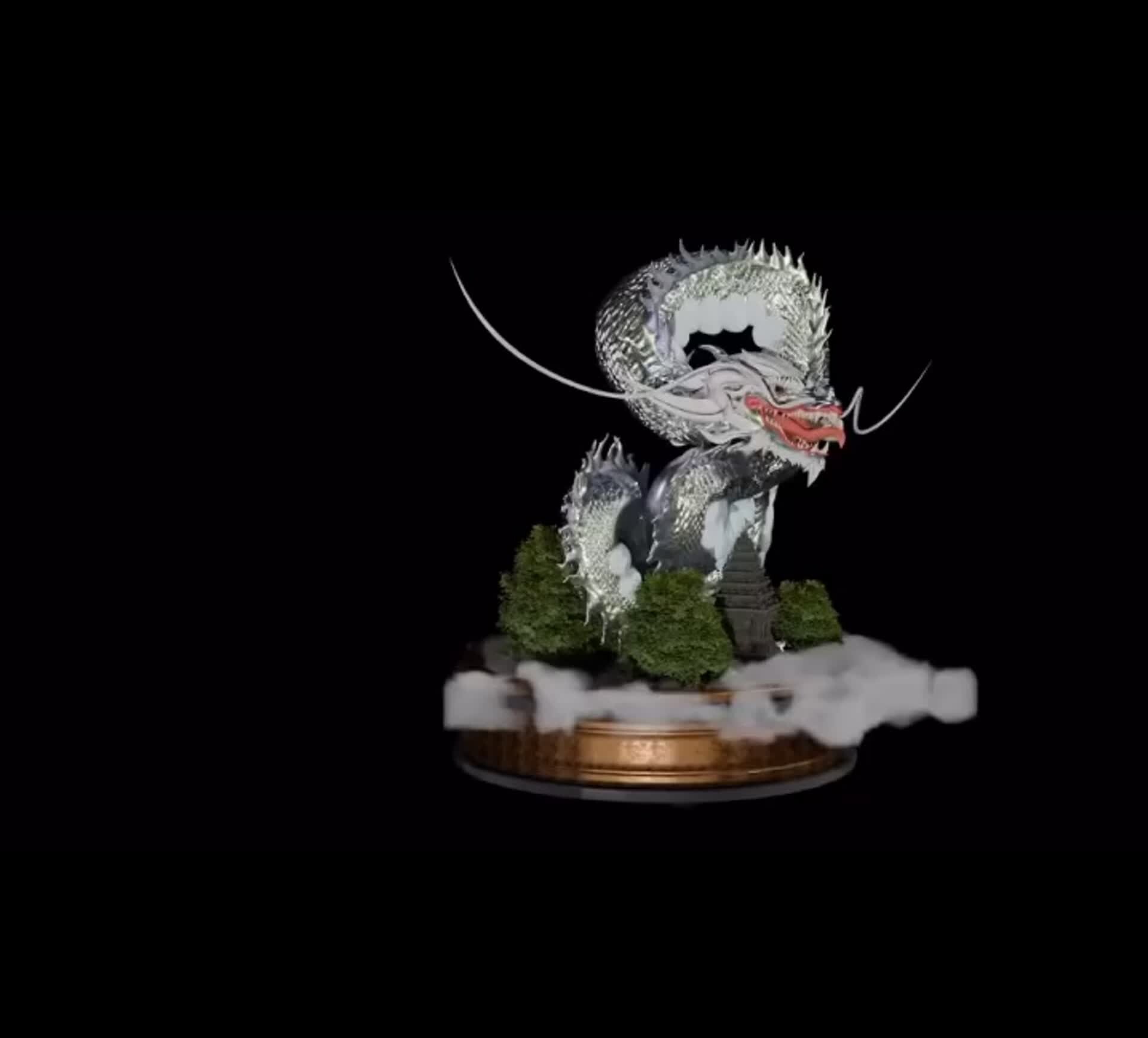 ArtStation - Legendary Dragon sculpting 3D Model