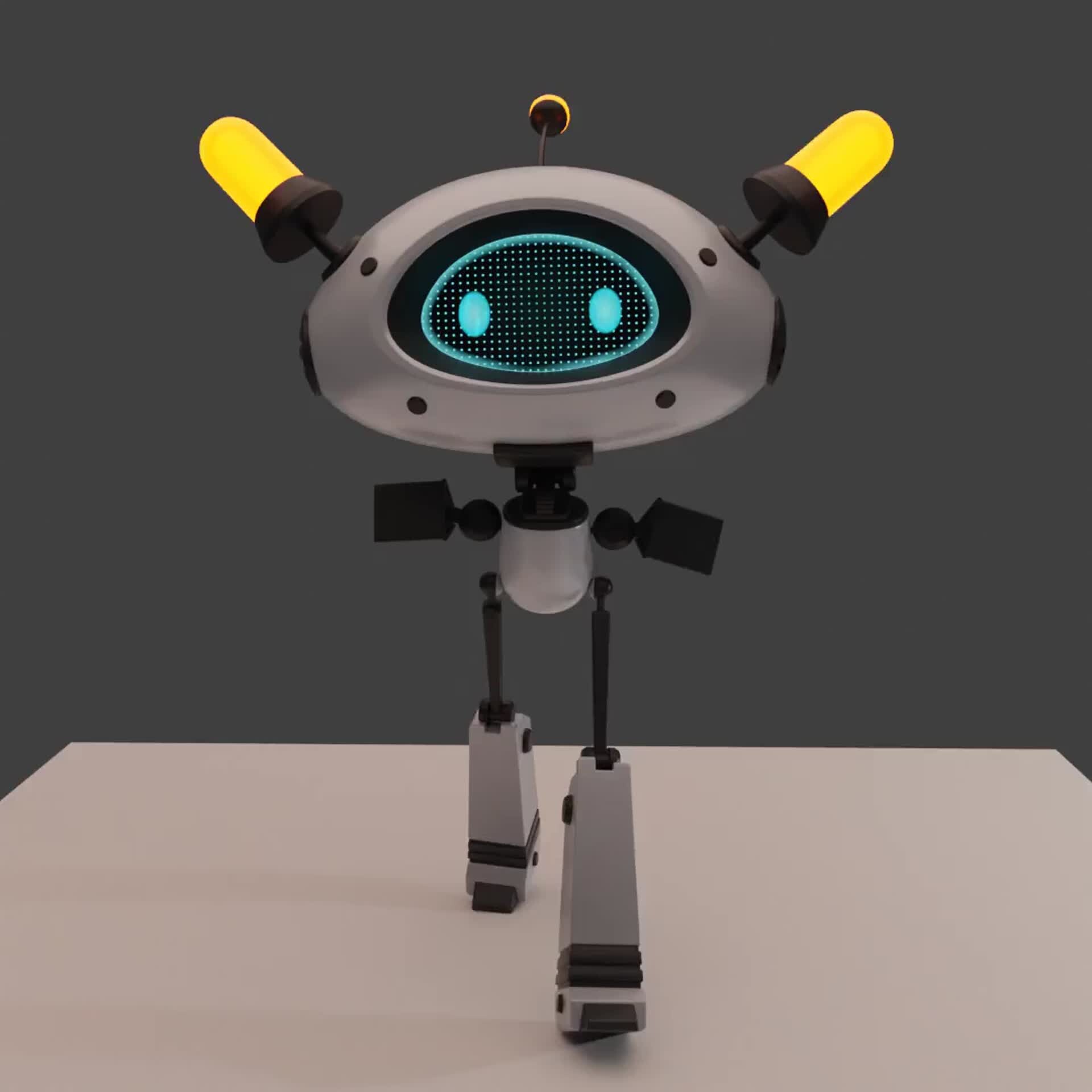 ArtStation - Robot walk cycle animation
