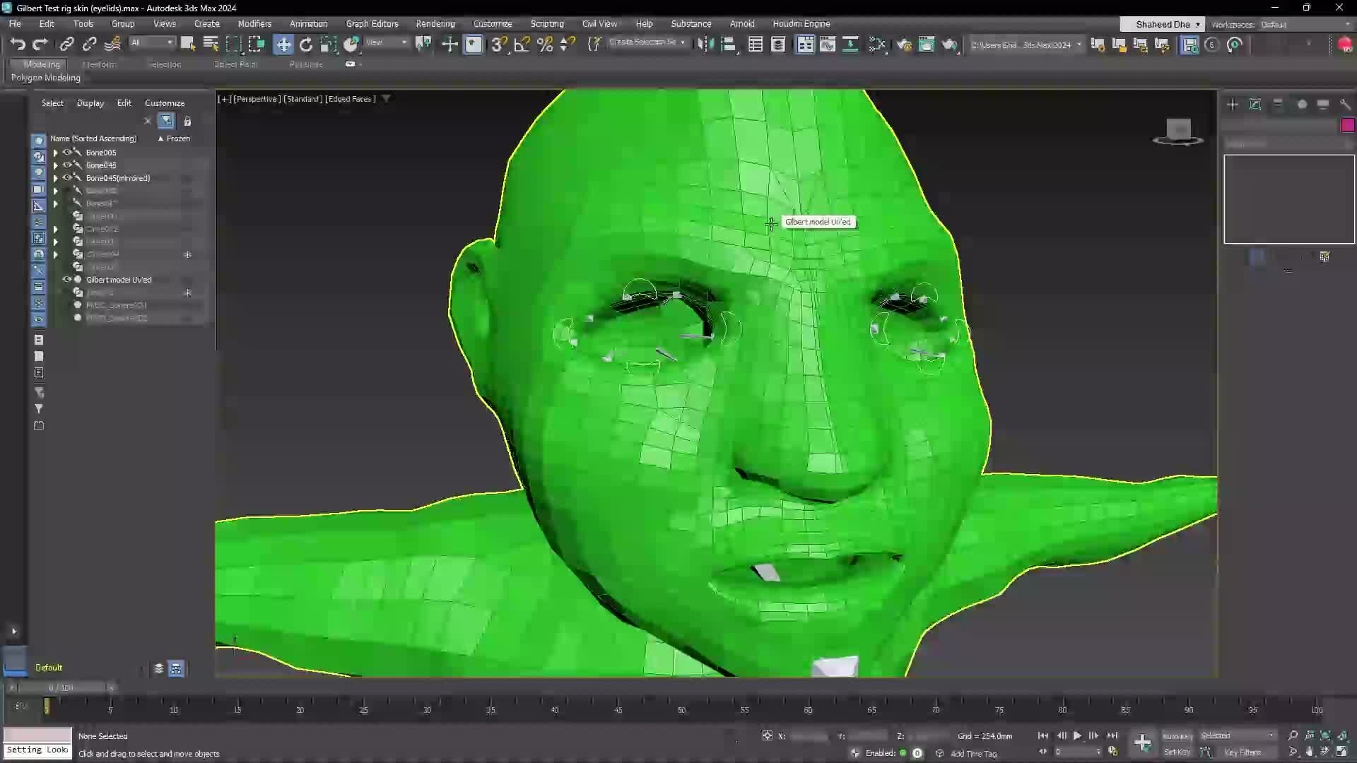 ArtStation - Custom rig in 3ds max WIP - eyelid setup
