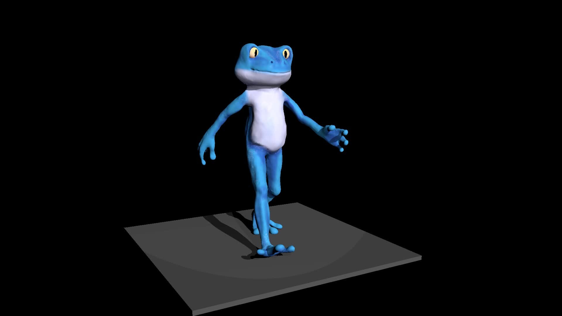 ArtStation - Humanoid Frog Looping Walk Cycle
