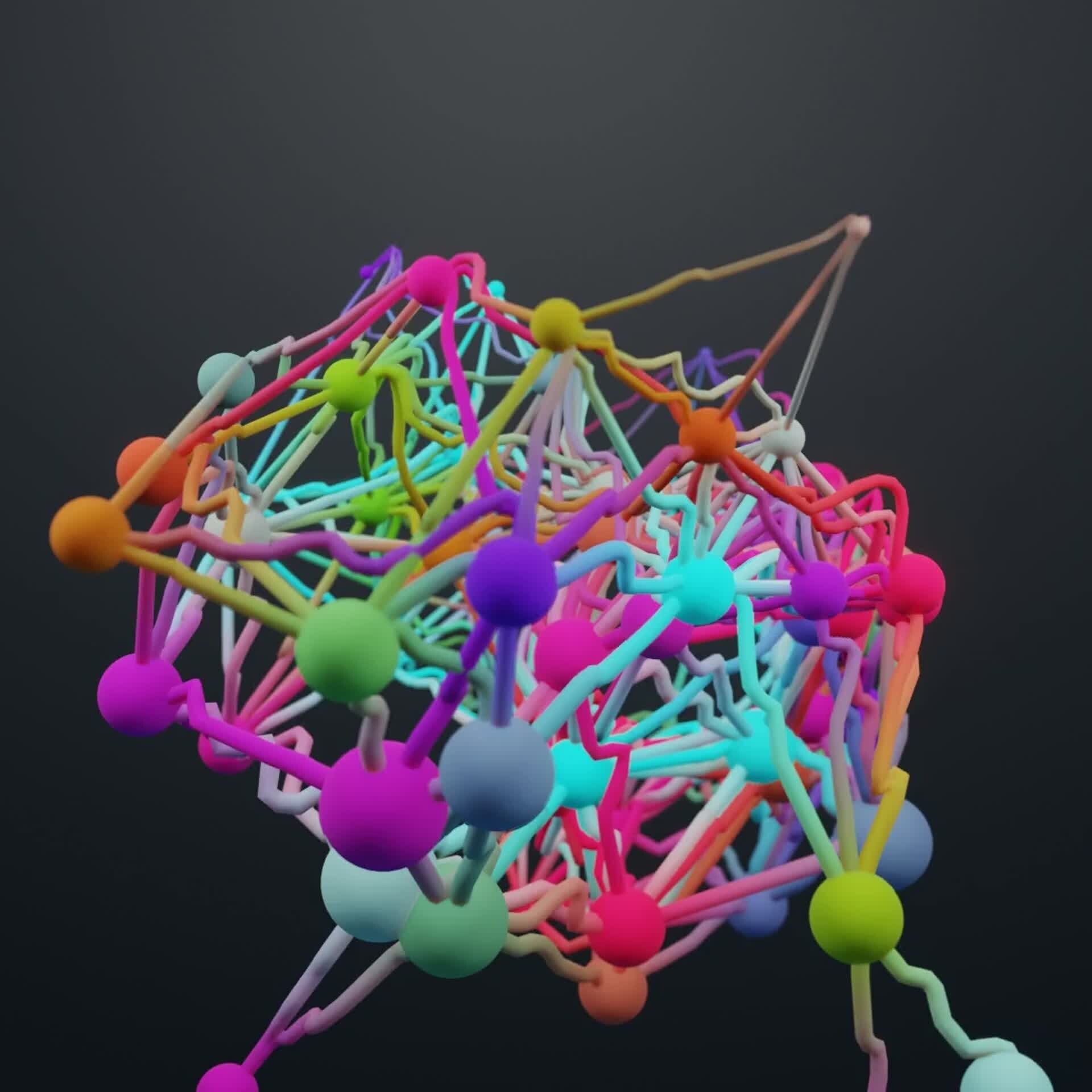 ArtStation - Organic dot connections